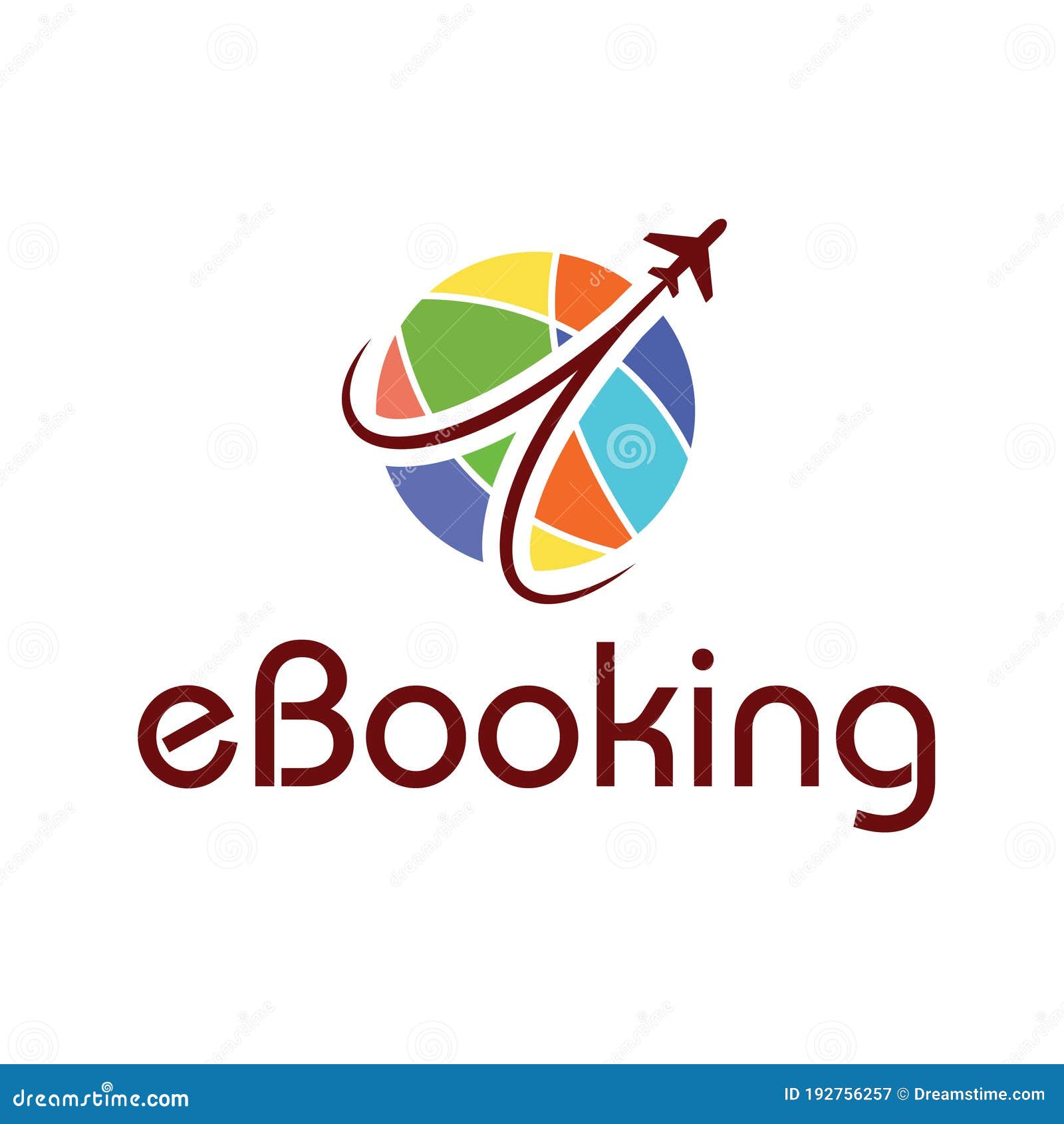 E Booking Logo stock illustration. Illustration of book - 192756257