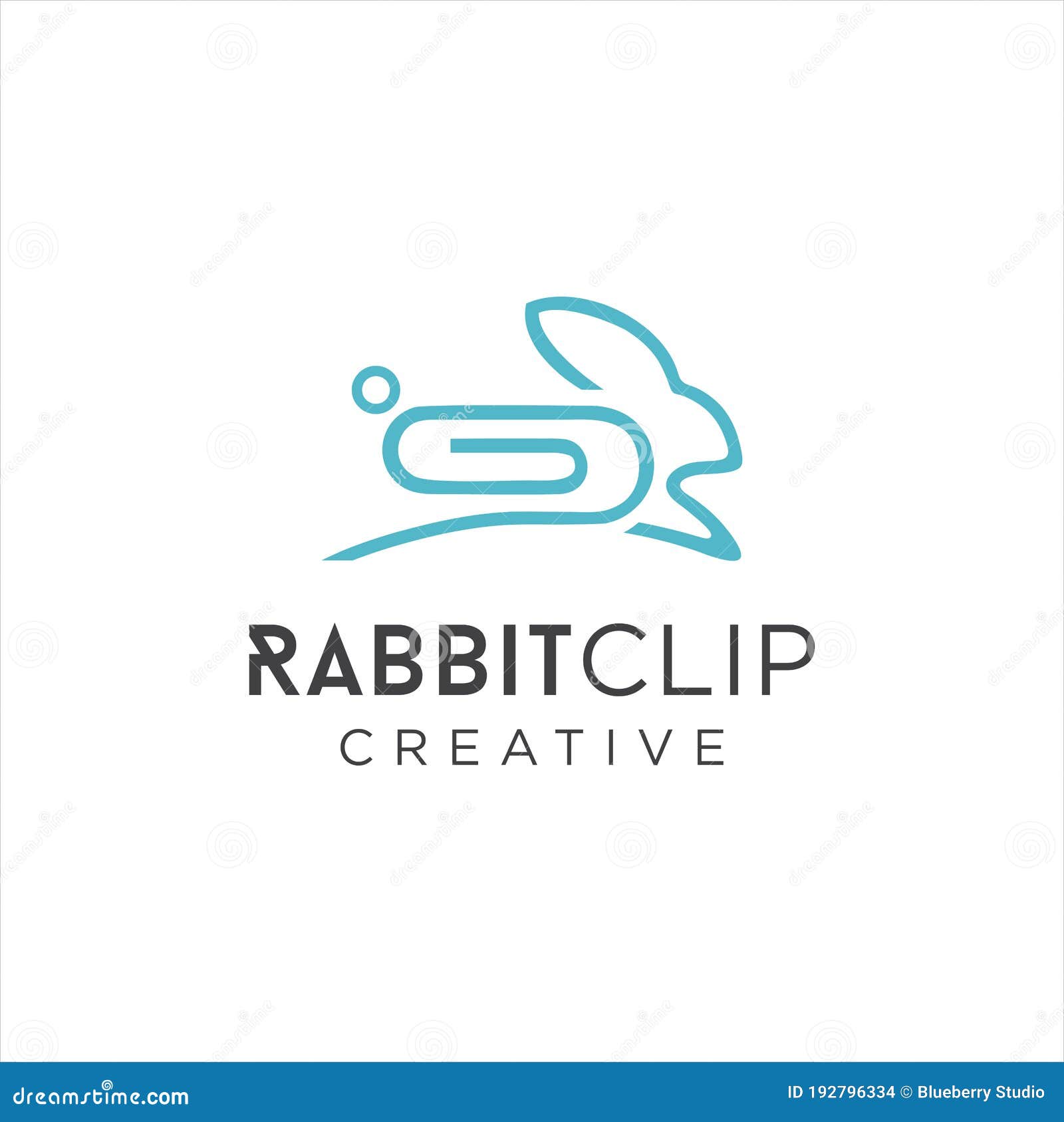 Cat Clip Logo Idea Icon Design Stock Vector. Animal Paper Clips Logo ...
