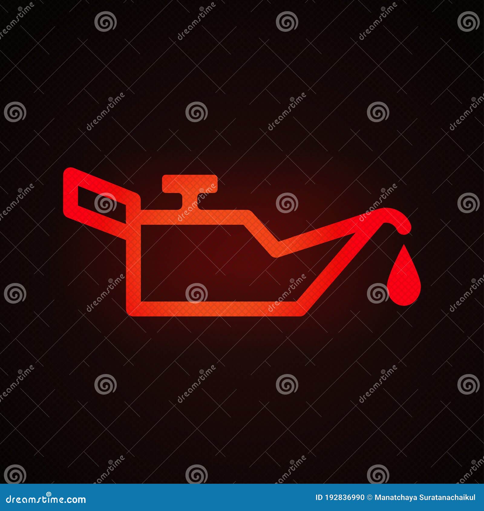 Engine oil warning light. stock vector. Illustration of indicator ...