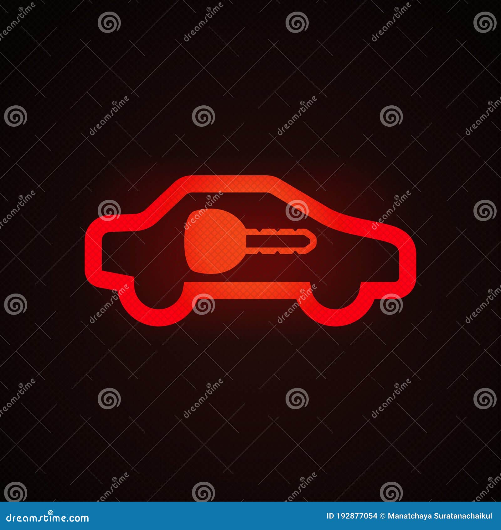 Key warning light stock vector. Illustration of monitoring - 192877054