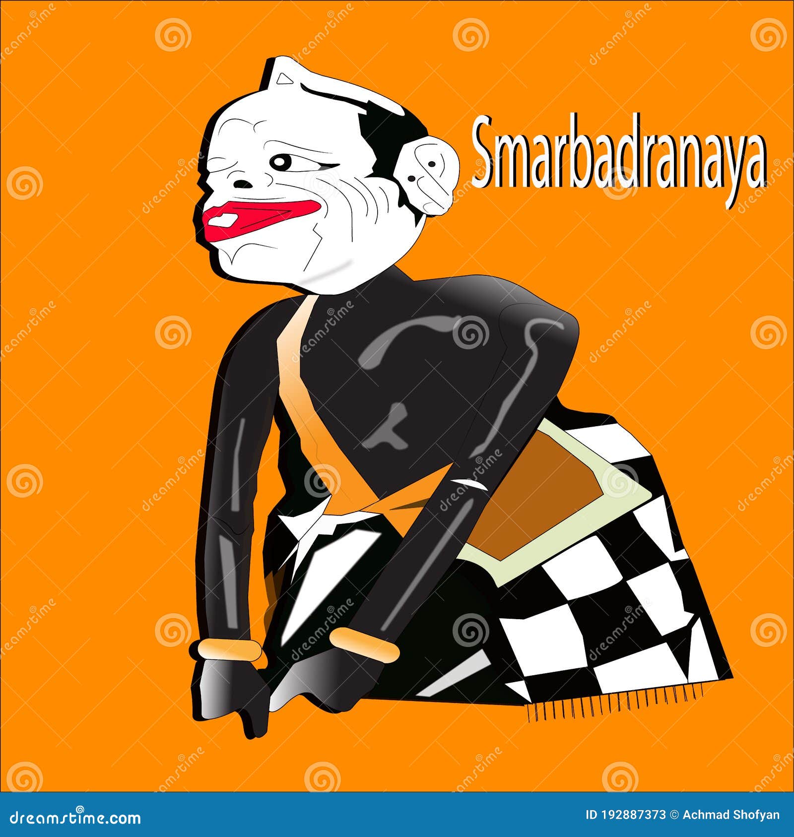 Cartoon Illustration of Smarbadranaya Puppet Show Stock Vector ...