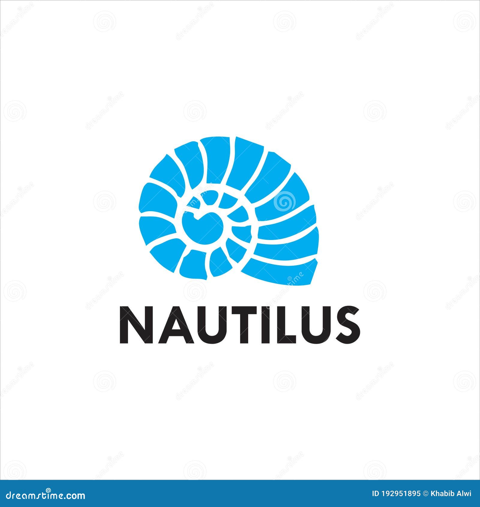 Nautilus Exclusive Logo Design Inspiration Stock Vector - Illustration ...