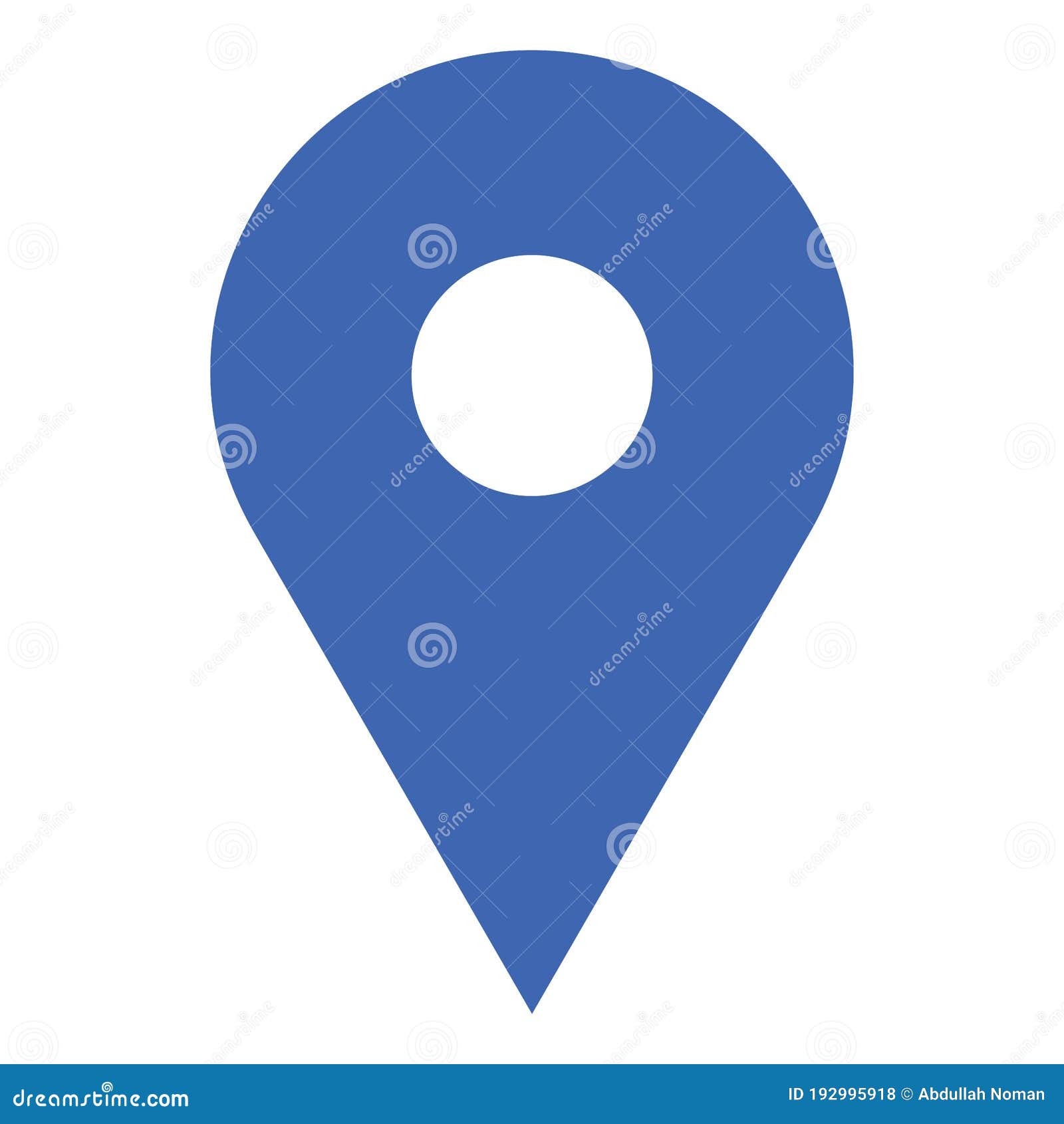 Vector Map Pointer Icon Blue Stock Vector - Illustration of marker ...