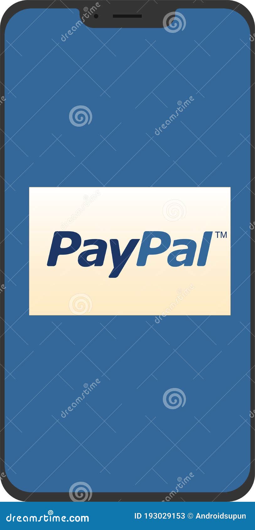Paypal Logo Icon Spotlighted On Black Background Editorial Photo ...