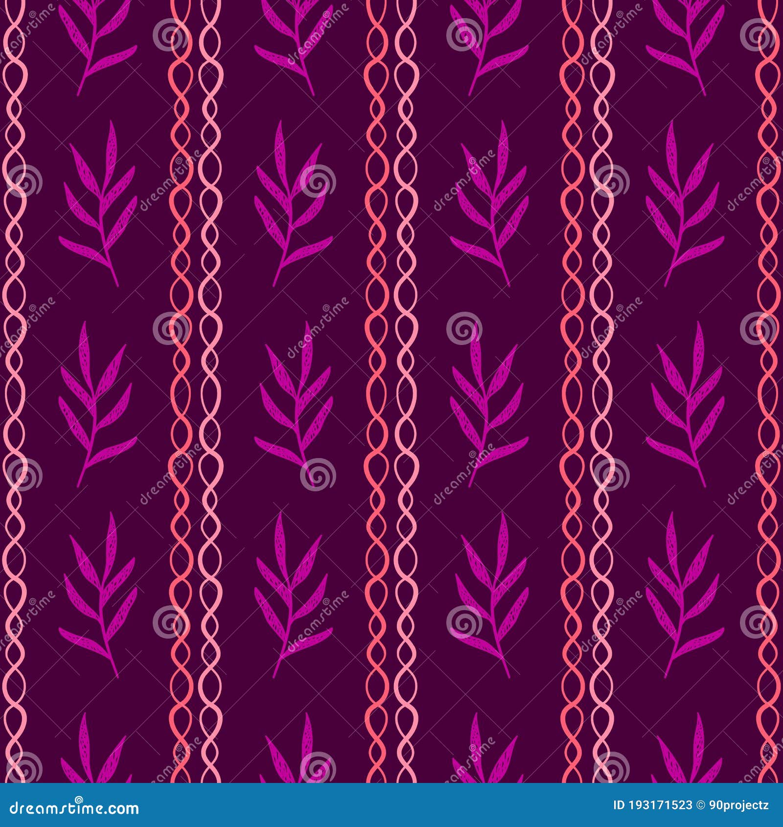 Ethnic Floral Pattern, Leaves Illustration, Fashionable, Vector ...