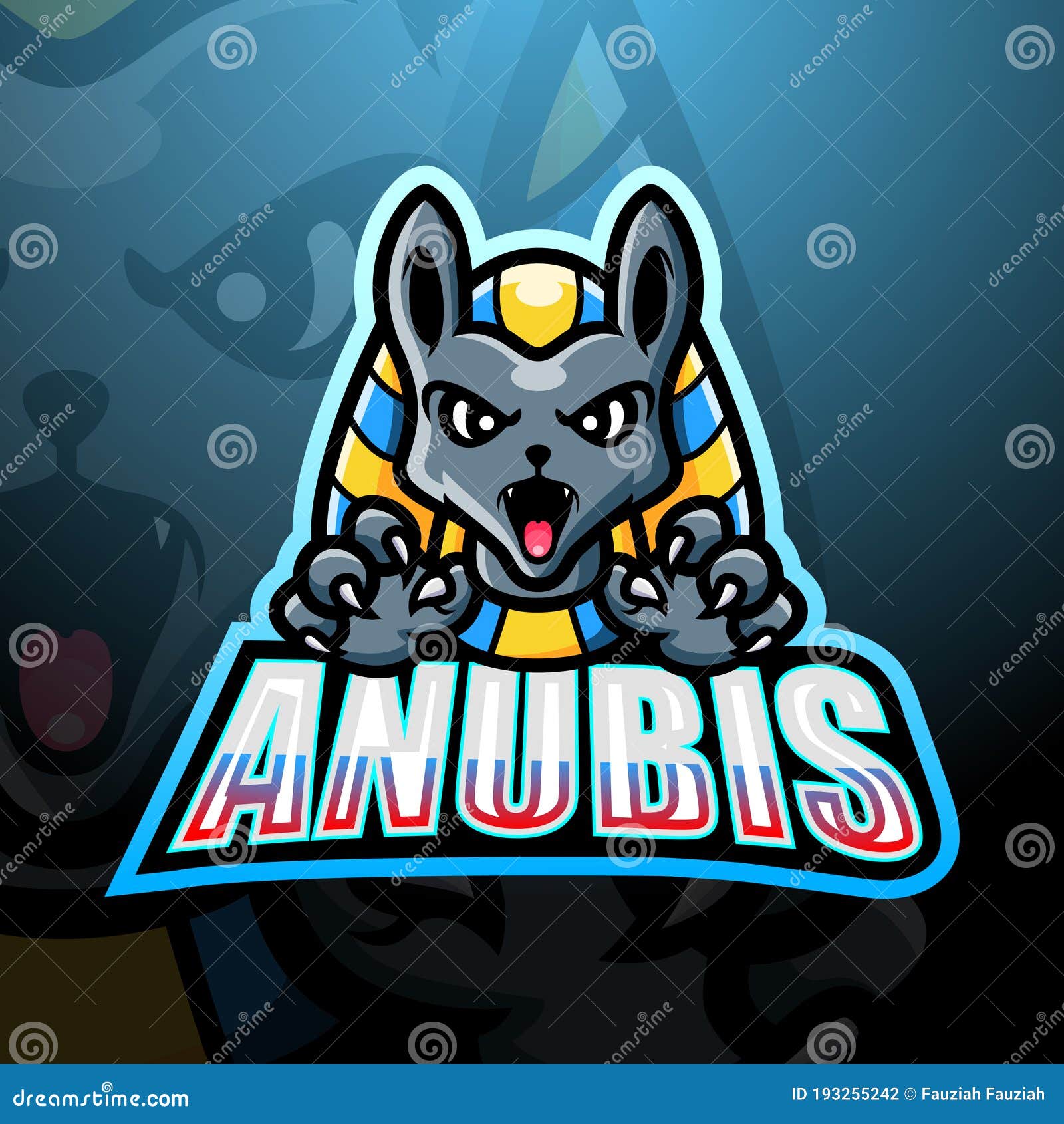 Anubis Mascot Logo Design Vector With Modern Illustration Concept Style ...