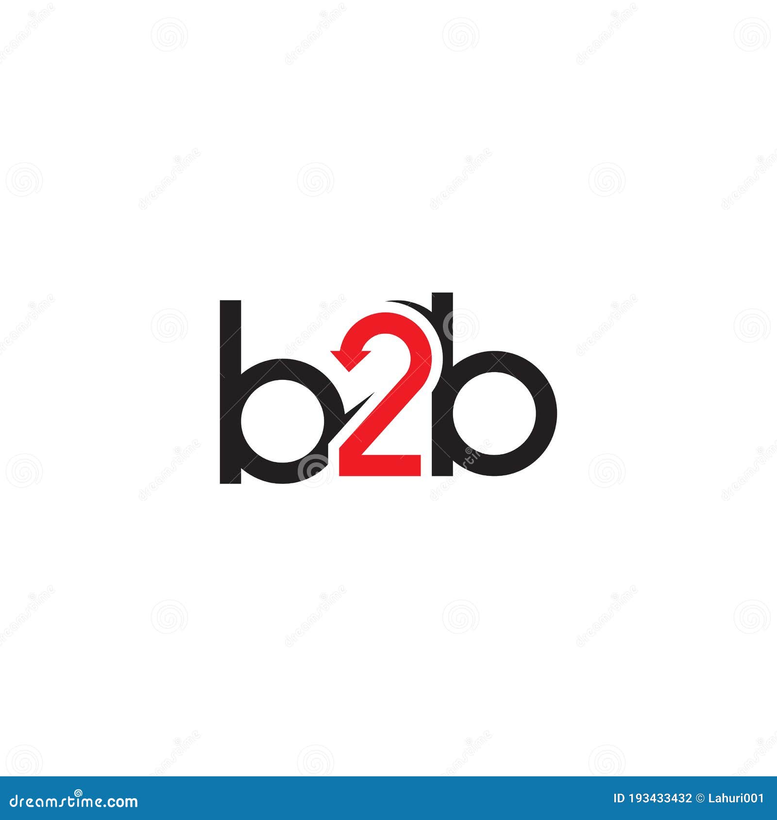 Letter B2b Logo with Arrow Vector Stock Vector - Illustration of letter ...