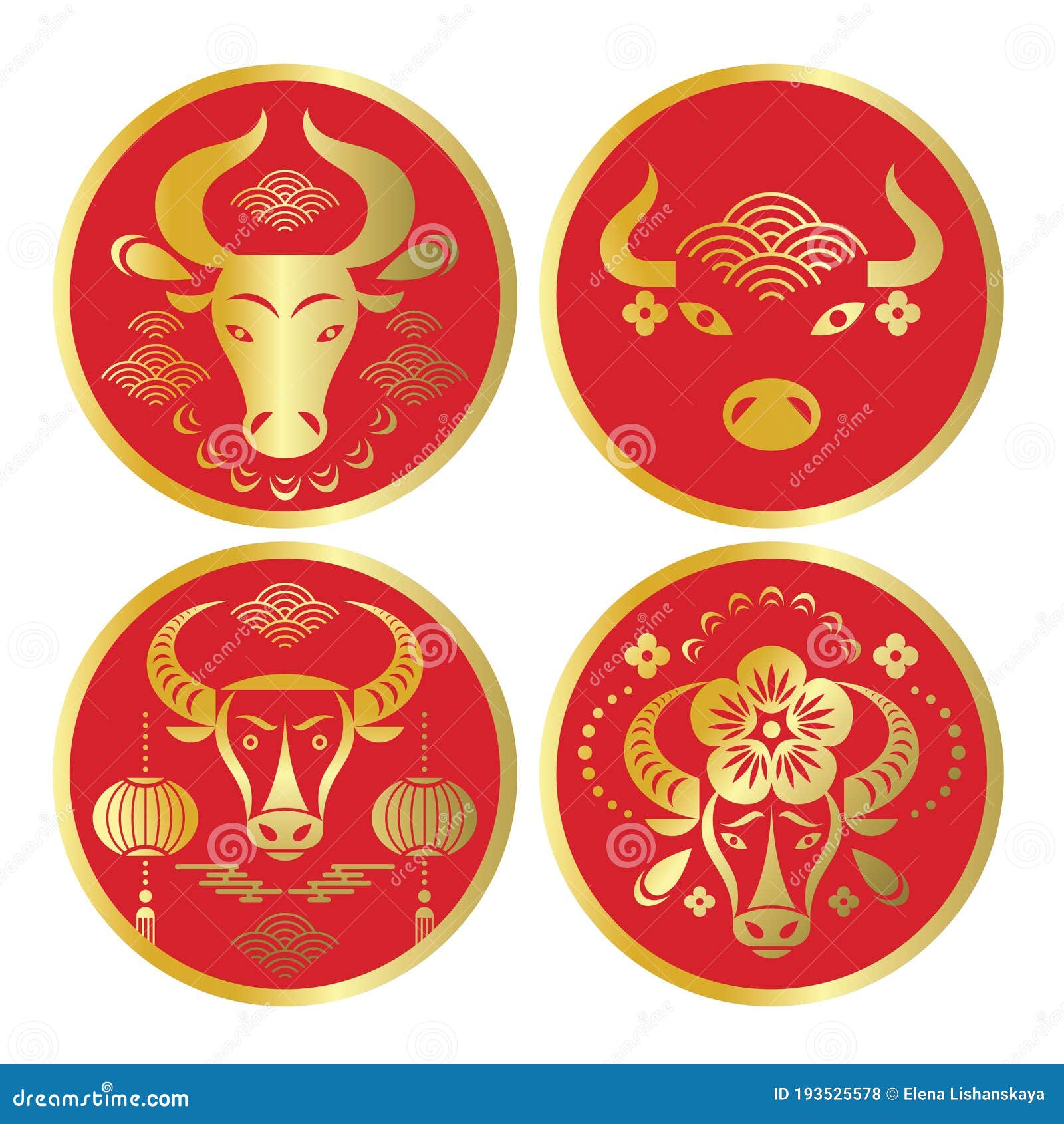 Bulls Logos, Emblems or Stickers. Stock Vector - Illustration of ...