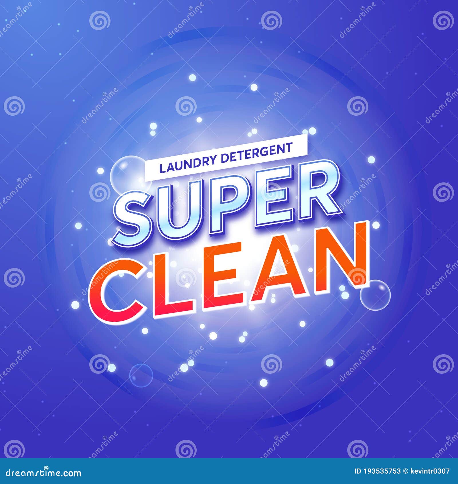 Super Clean Laundry Detergent Packaging Concept Template Design Vector ...