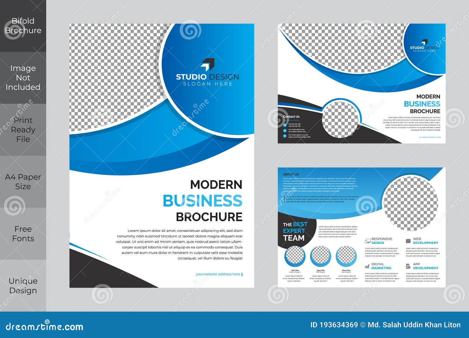 Creative Multipurpose Brochure Template Design with A4 Page Easy To ...