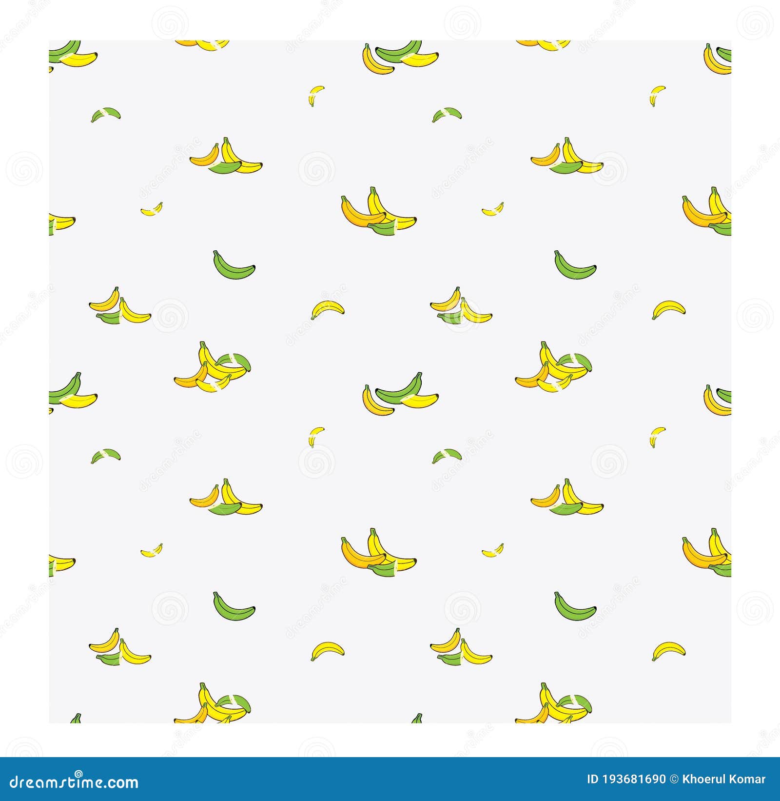 Pattern with Banana Slice Vector Stock Vector - Illustration of fruit ...