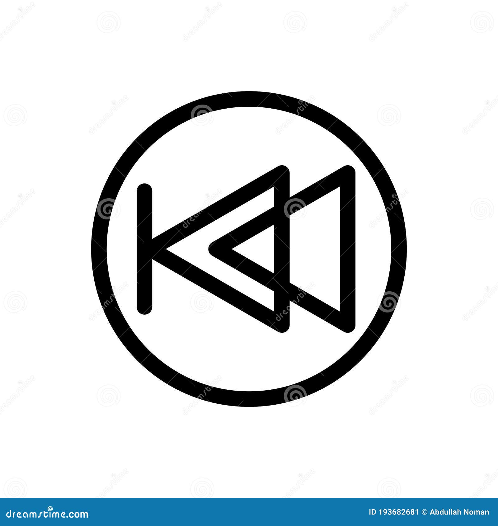 Back music icon black stock vector. Illustration of metal - 193682681