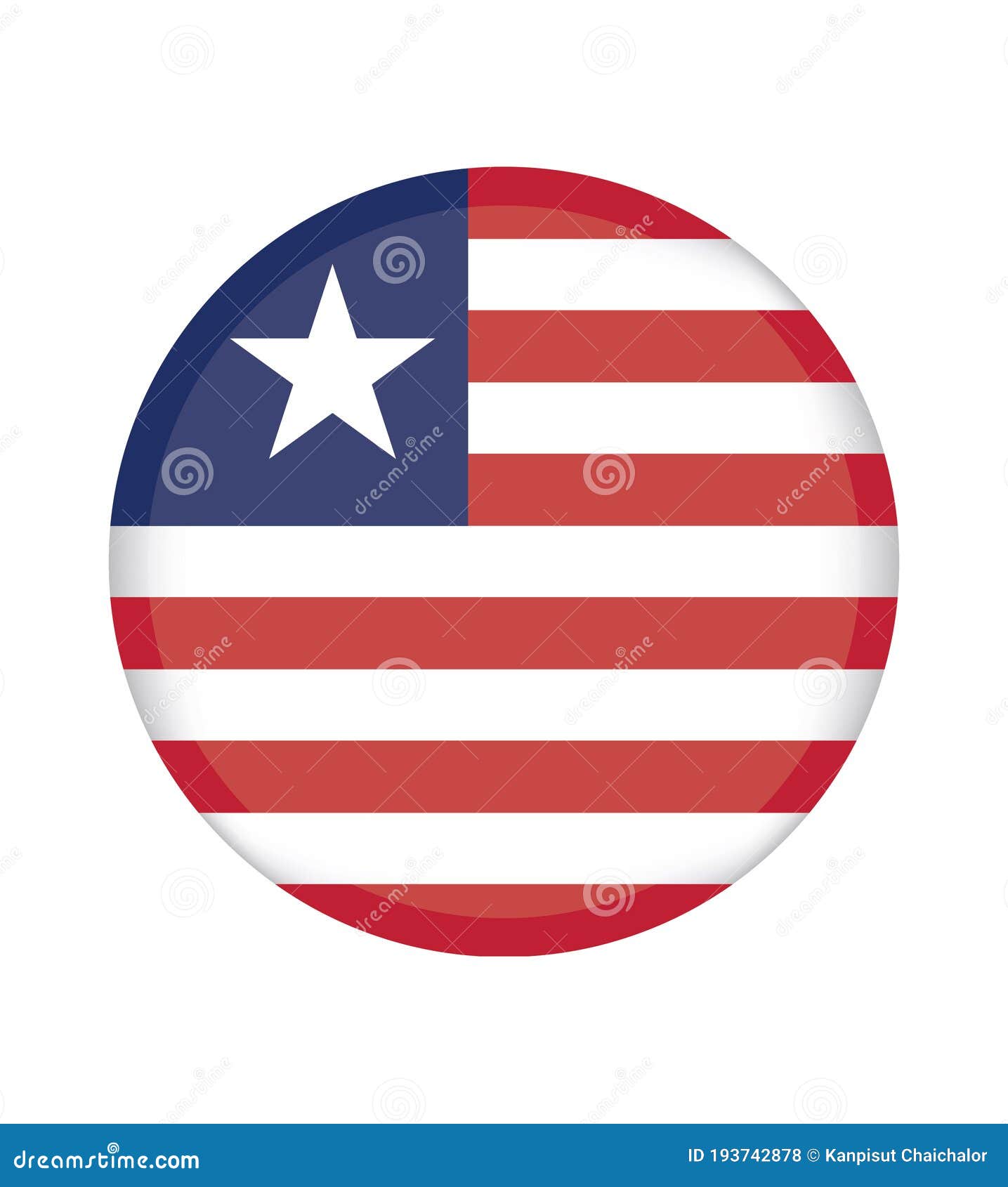 National Liberia Flag, Official Colors and Proportion Correctly ...