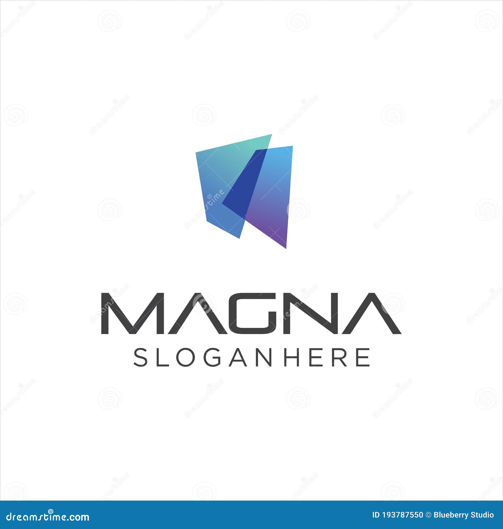 Letter M Tech Logo Template. Magna Logo Design Vector Stock. Initial M ...