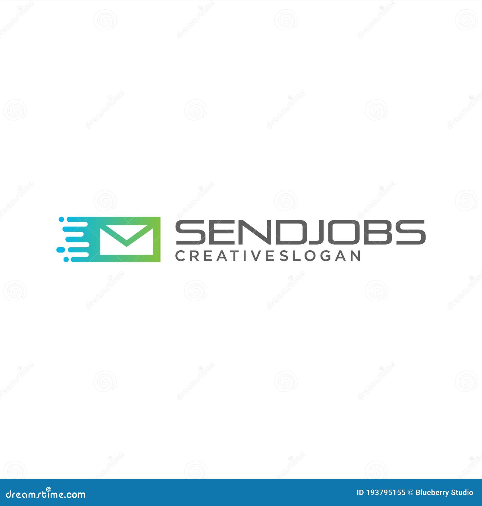 Fast Mail Logo Template Sending Sign. Fast Message Service Logo Design ...