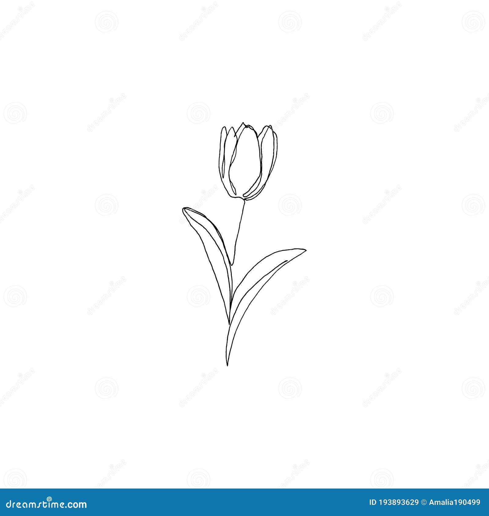 Simple Continous Line Art Vector Design Stock Vector - Illustration of ...