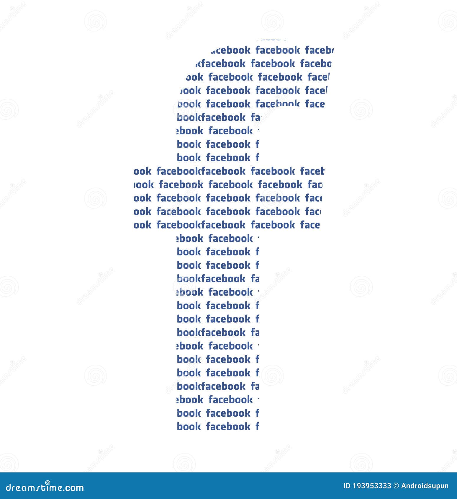 Facebook Letter F Icon Social Media On White Background Vector ...