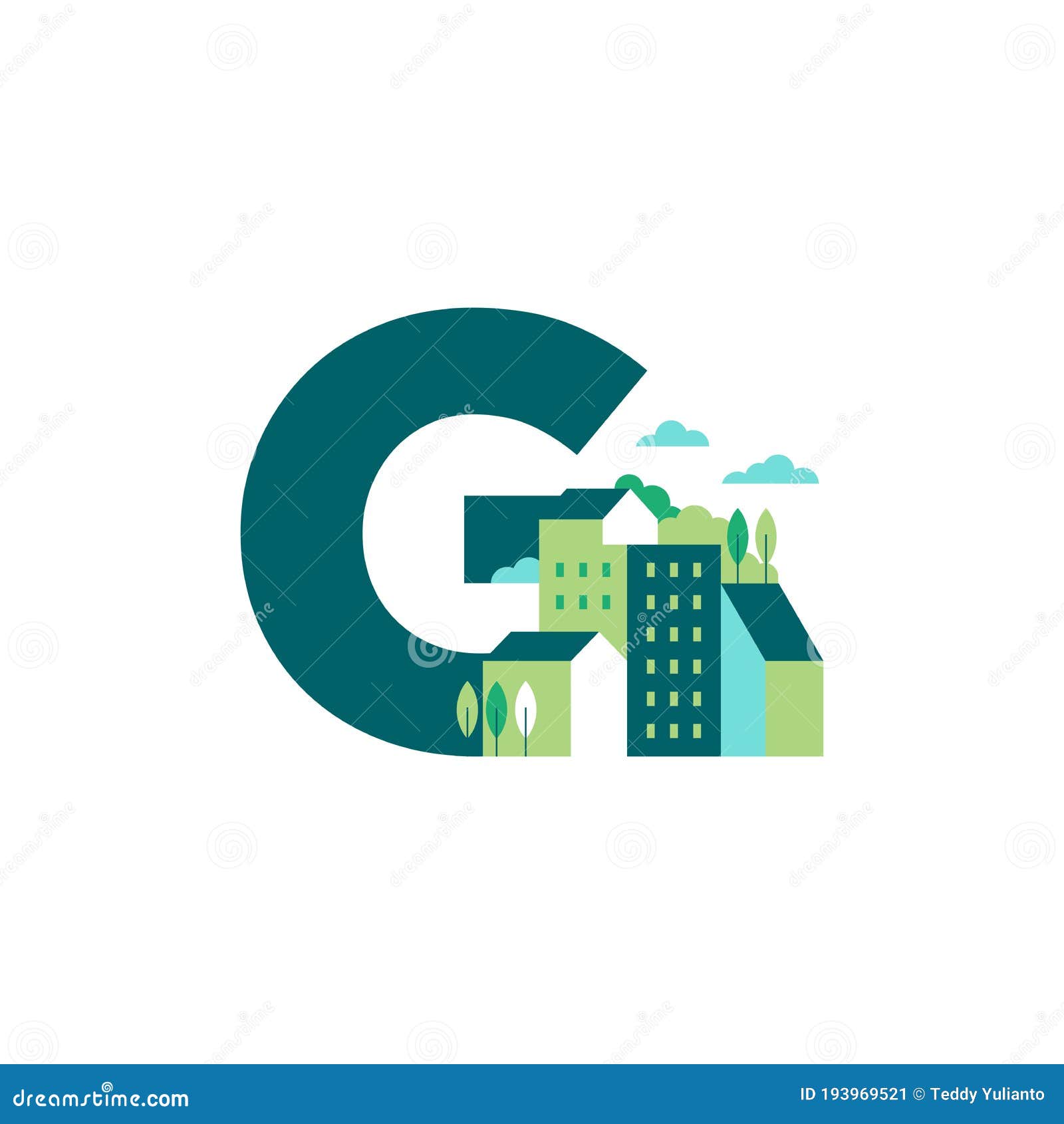 Modern Initial G Building Logo Stock Vector - Illustration of color ...