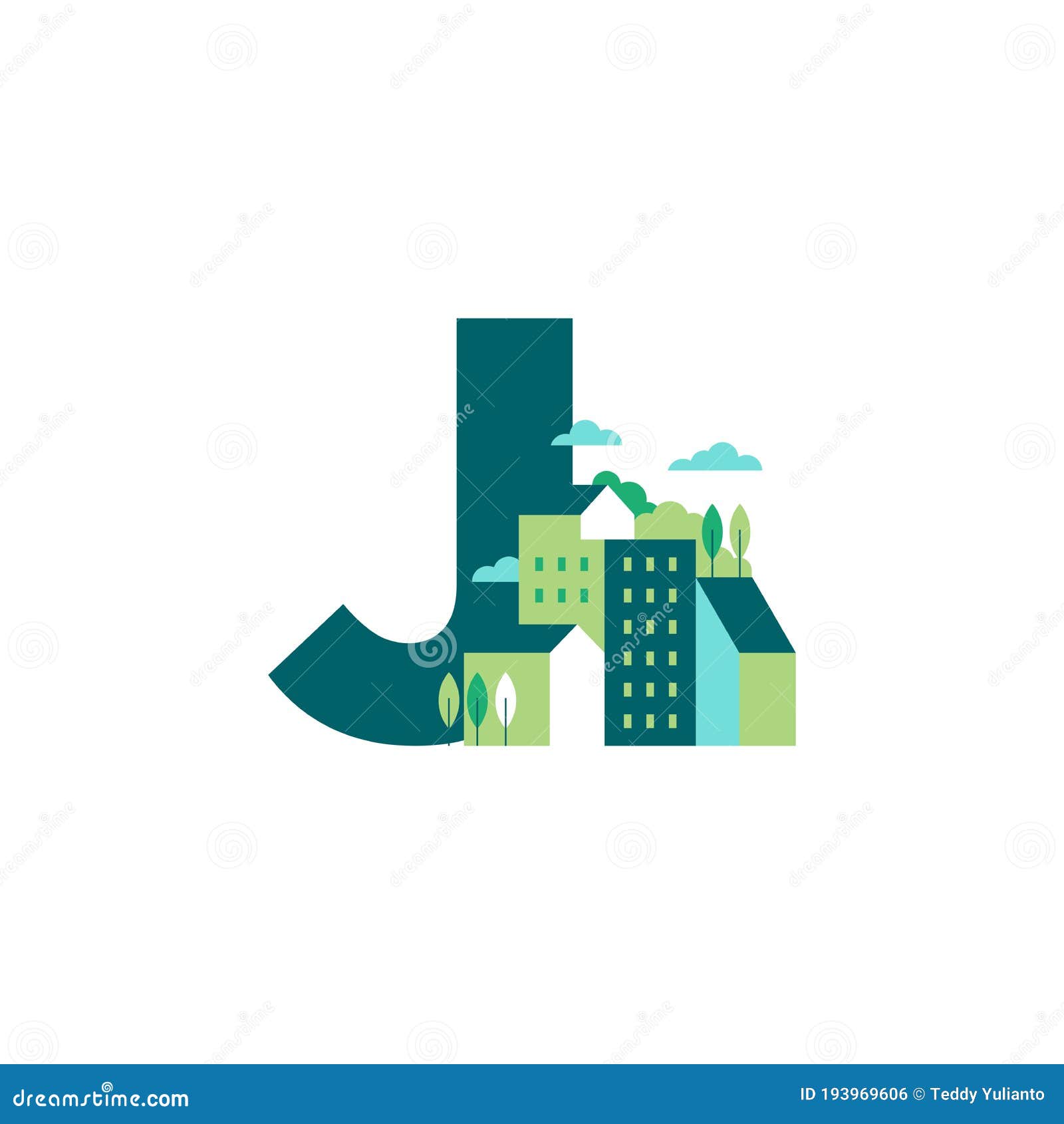 Modern Initial J Building Logo Stock Vector - Illustration of ...
