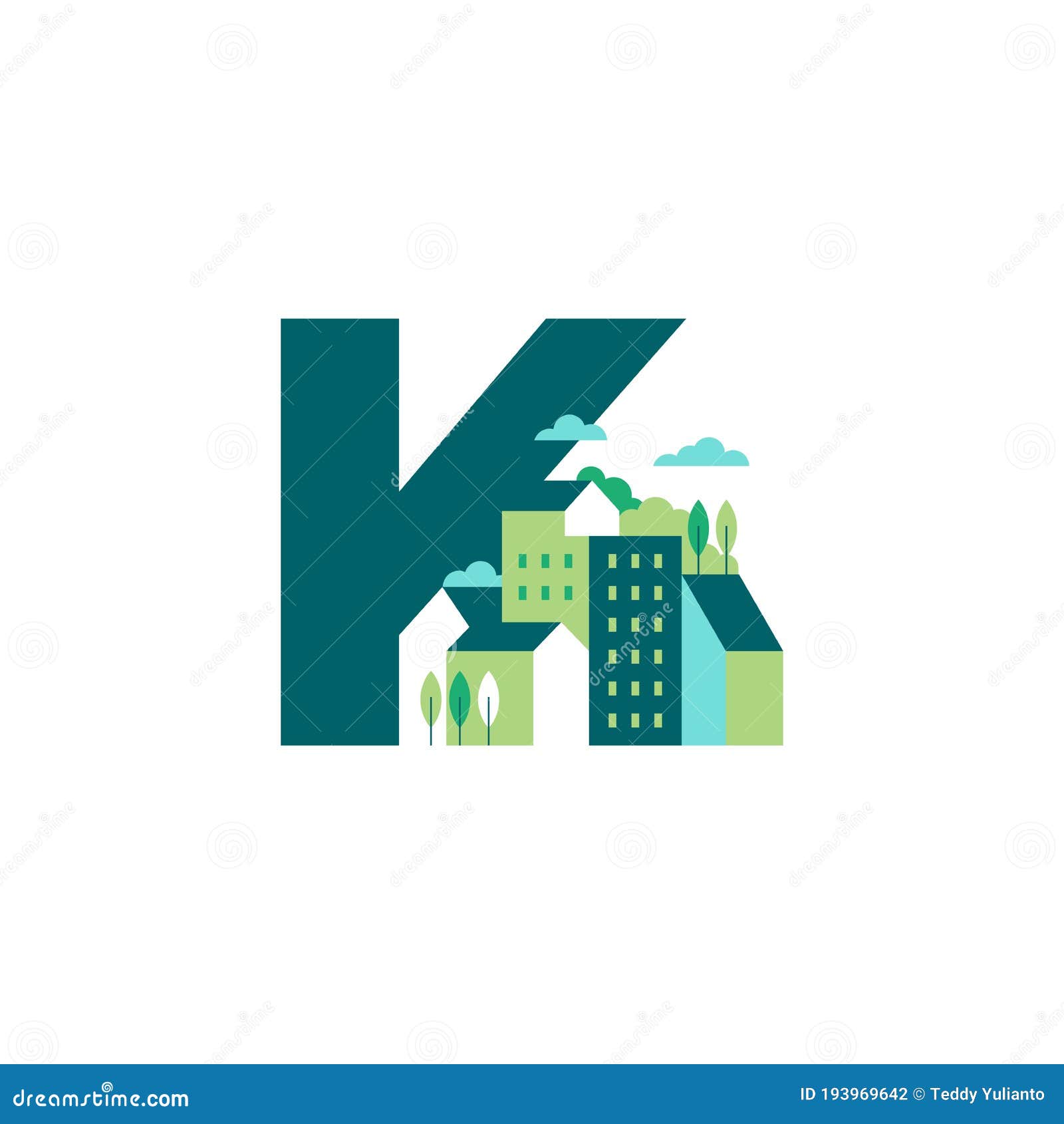 Modern Initial K Building Logo Stock Vector - Illustration of future ...