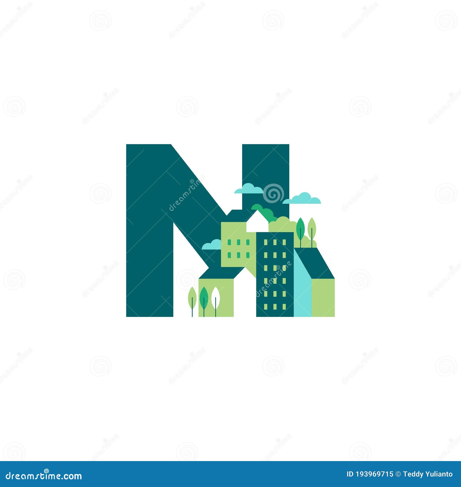 Modern Initial N Building Logo Stock Vector - Illustration of card ...