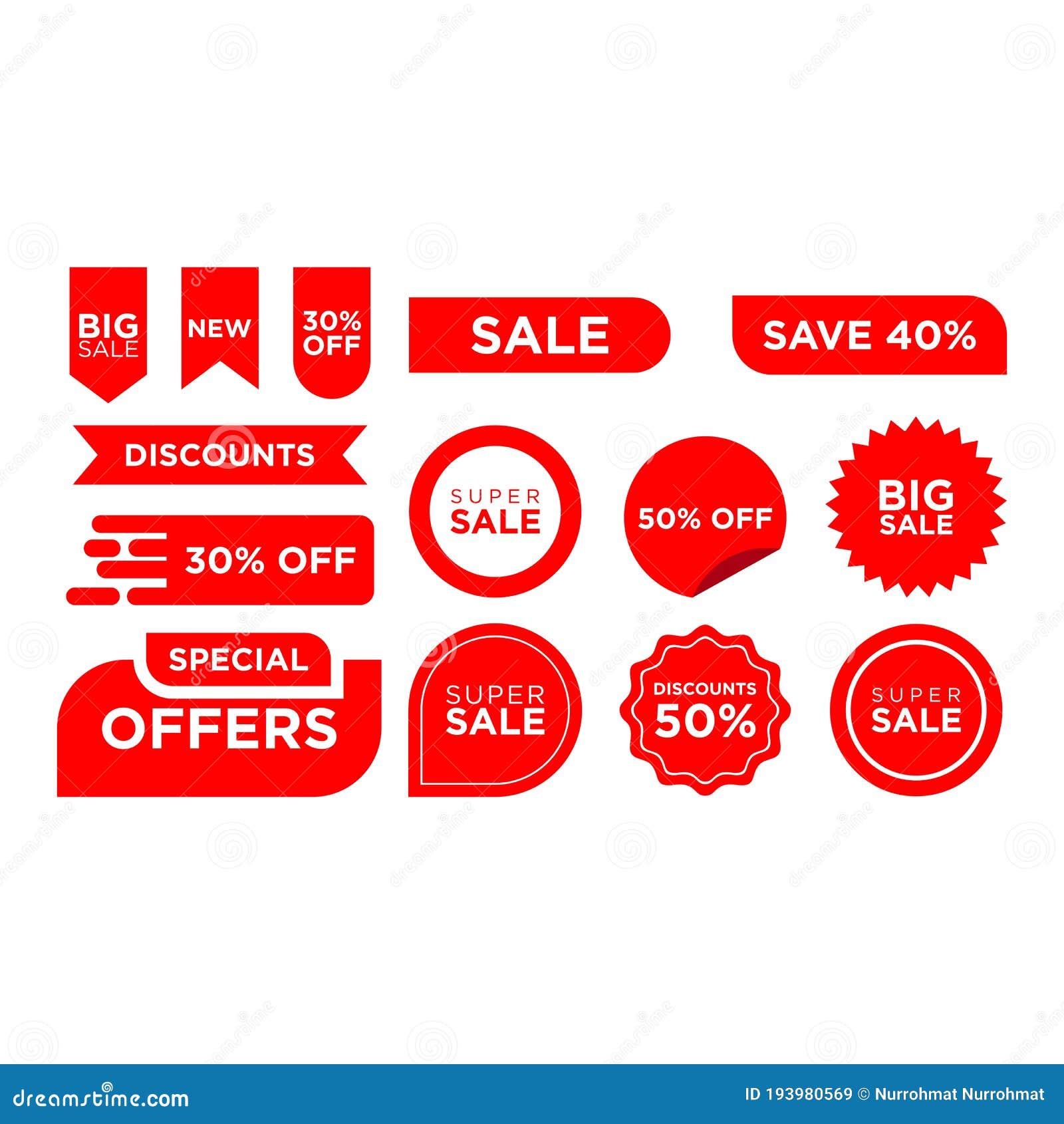 Sale Stickers. Price Tag Label. Banner Stickers. Graphics To Offer ...
