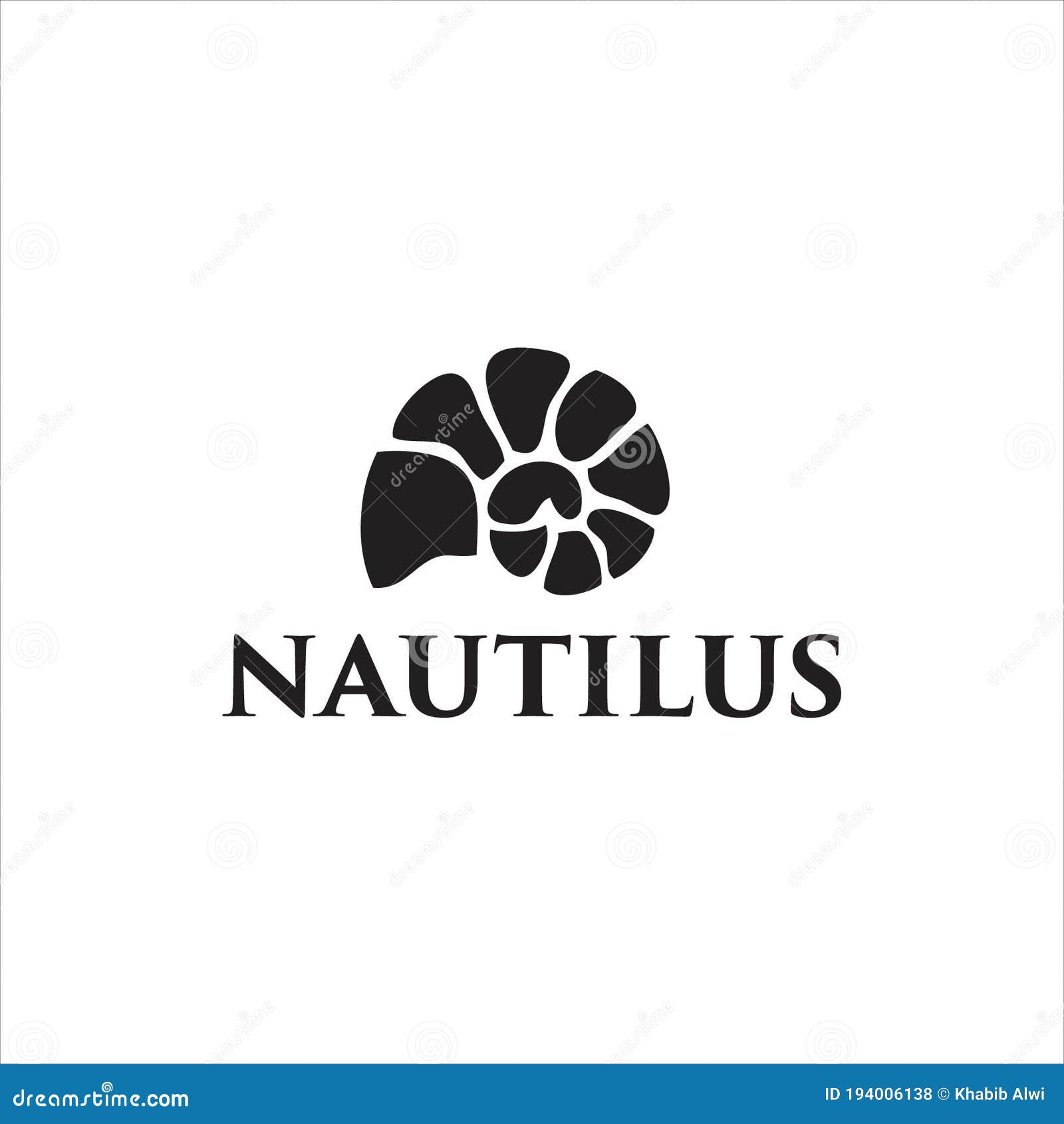 Nautilus Exclusive Logo Design Inspiration Stock Vector - Illustration ...