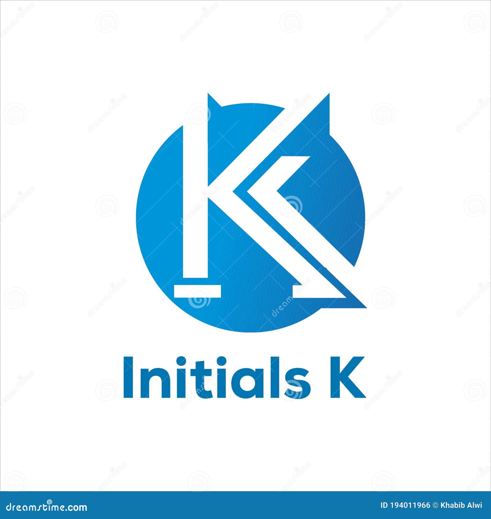 K Initials K Exclusive Logo Design Inspiration Exelent Stock Vector ...
