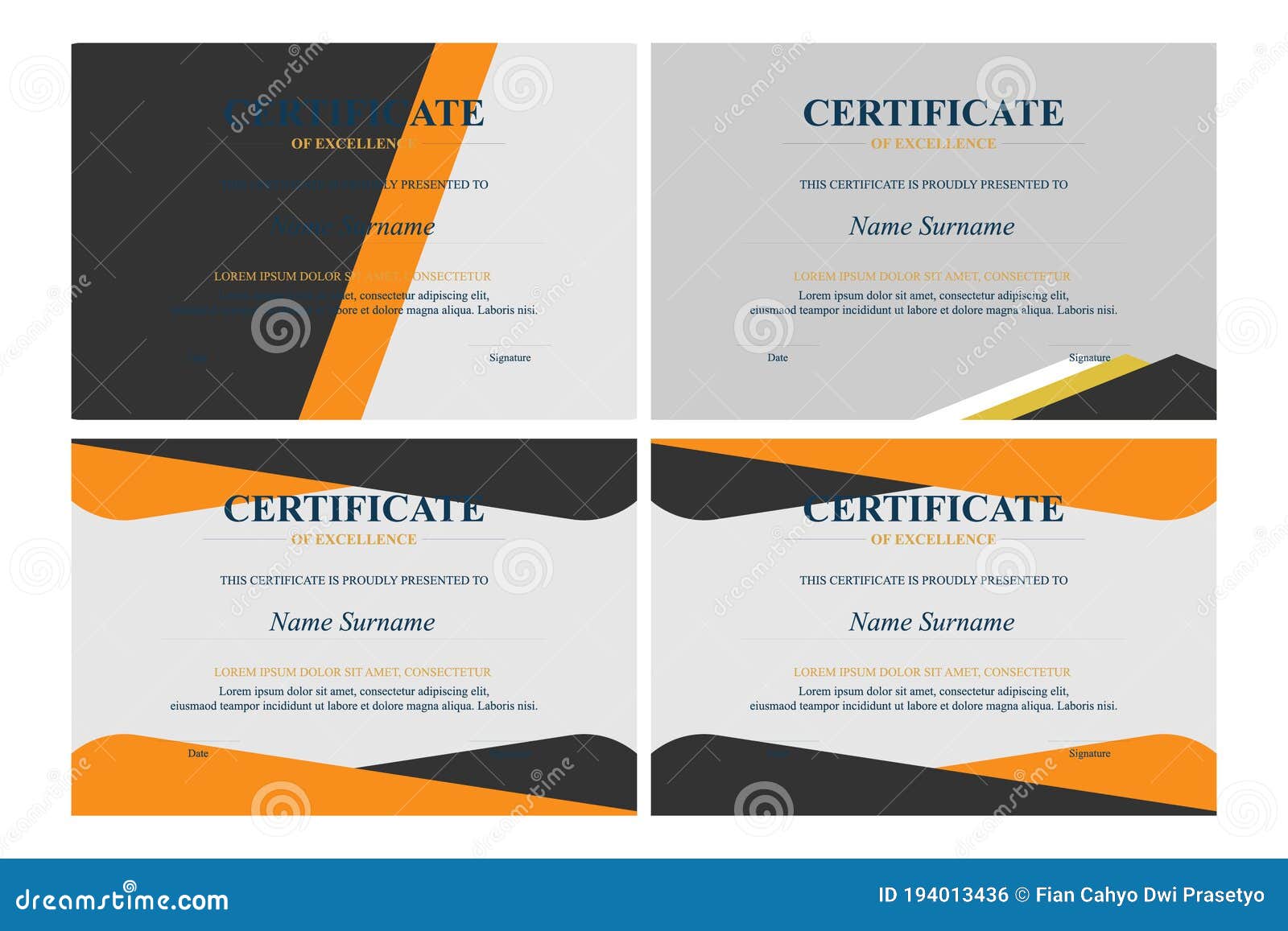 Business Card Template with Color Concept Modern Geometric Card Stock ...