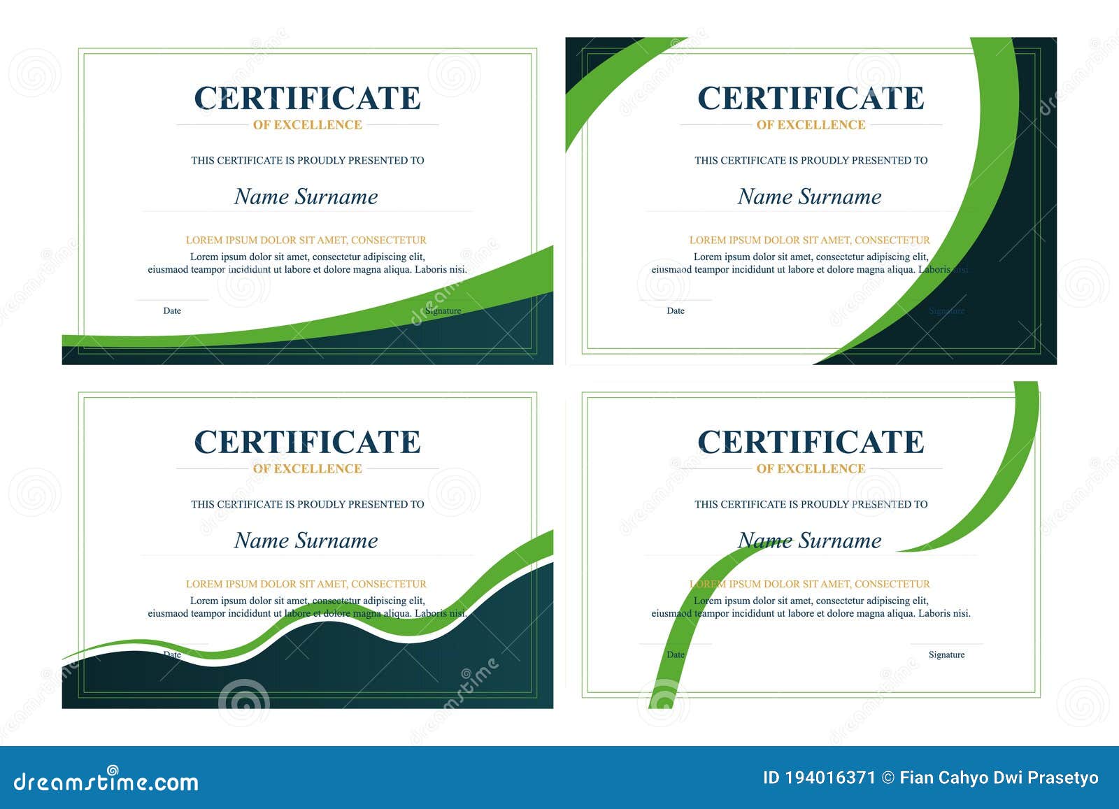 Business Card Template with Color Concept Modern Geometric Card Stock ...