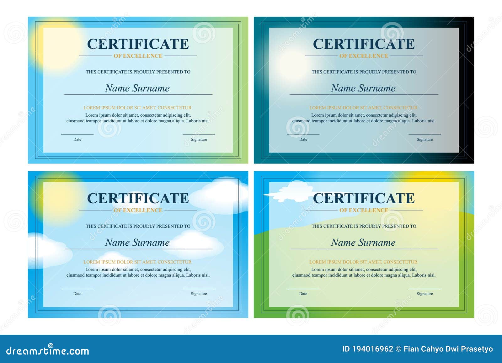 Business Card Template with Color Concept Modern Geometric Card Stock ...