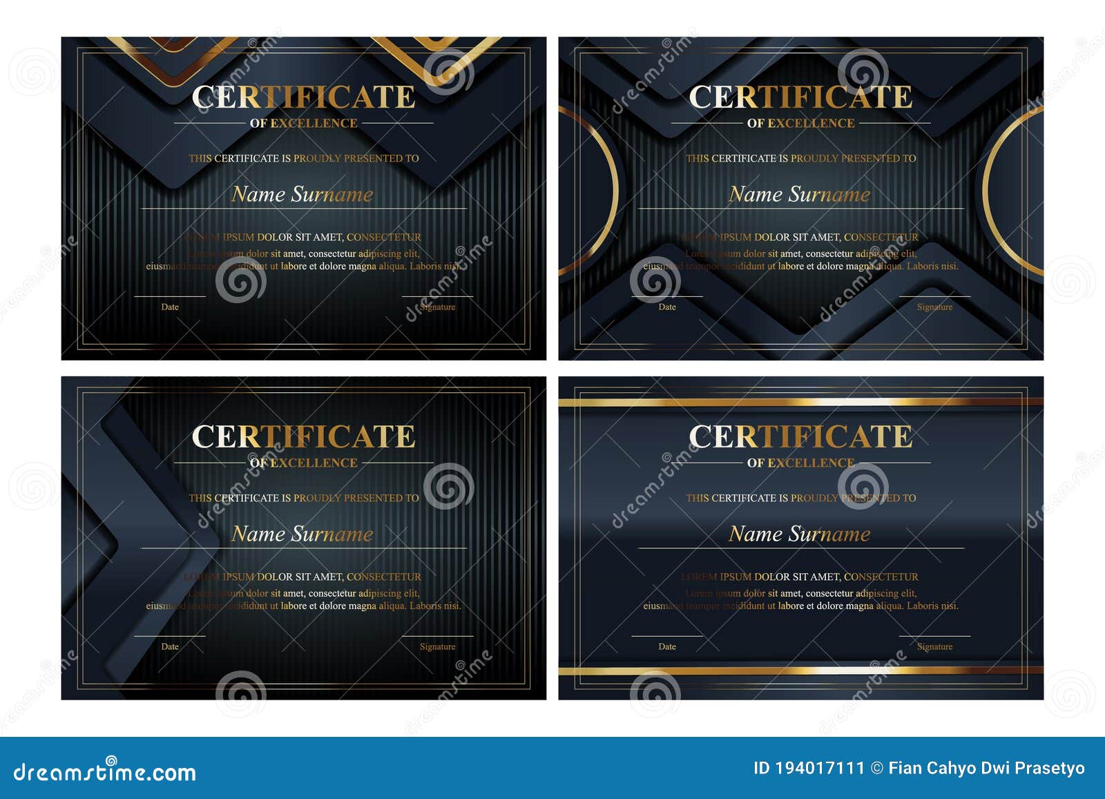 Business Card Template with Color Concept Modern Geometric Card Stock ...