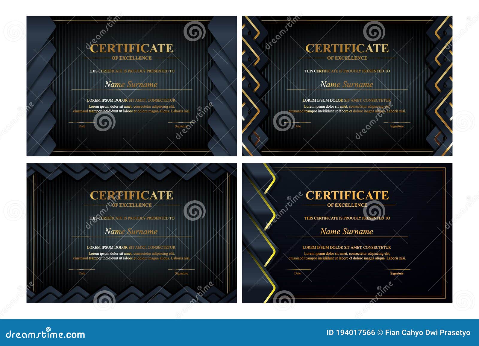 Business Card Template with Color Concept Modern Geometric Card Stock ...