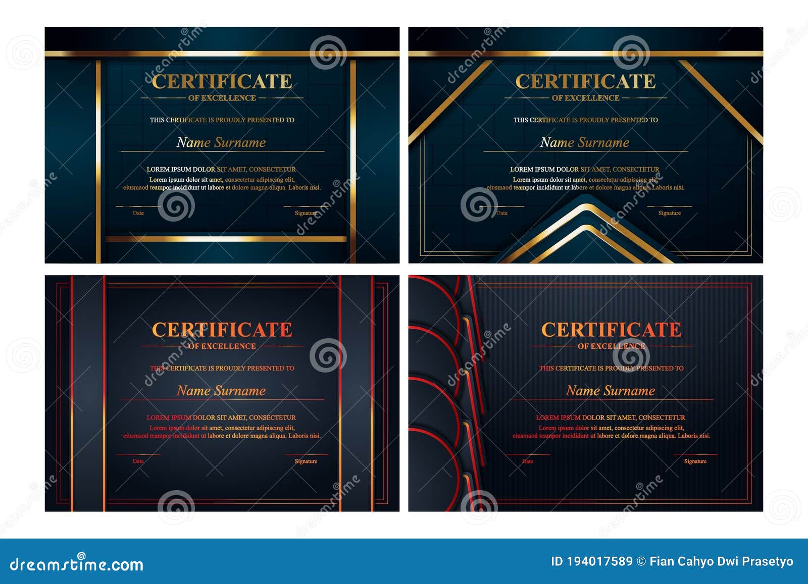 Business Card Template with Color Concept Modern Geometric Card Stock ...