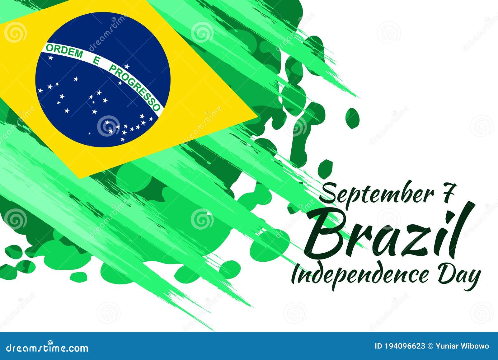 September 7, Independence Day of Brazil Stock Vector - Illustration of ...