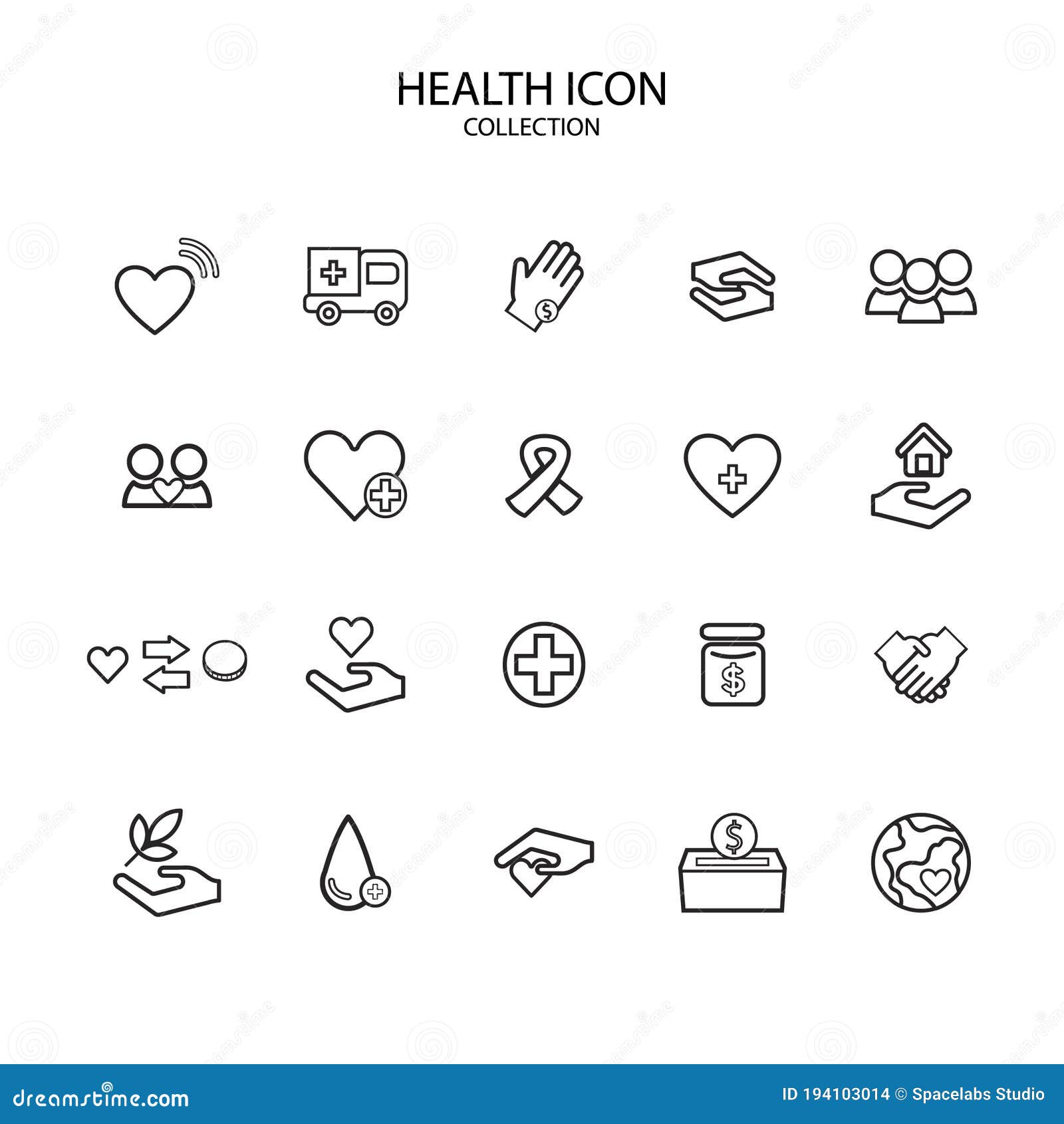 Health Icon Element Design for Finance Stock Vector - Illustration of ...