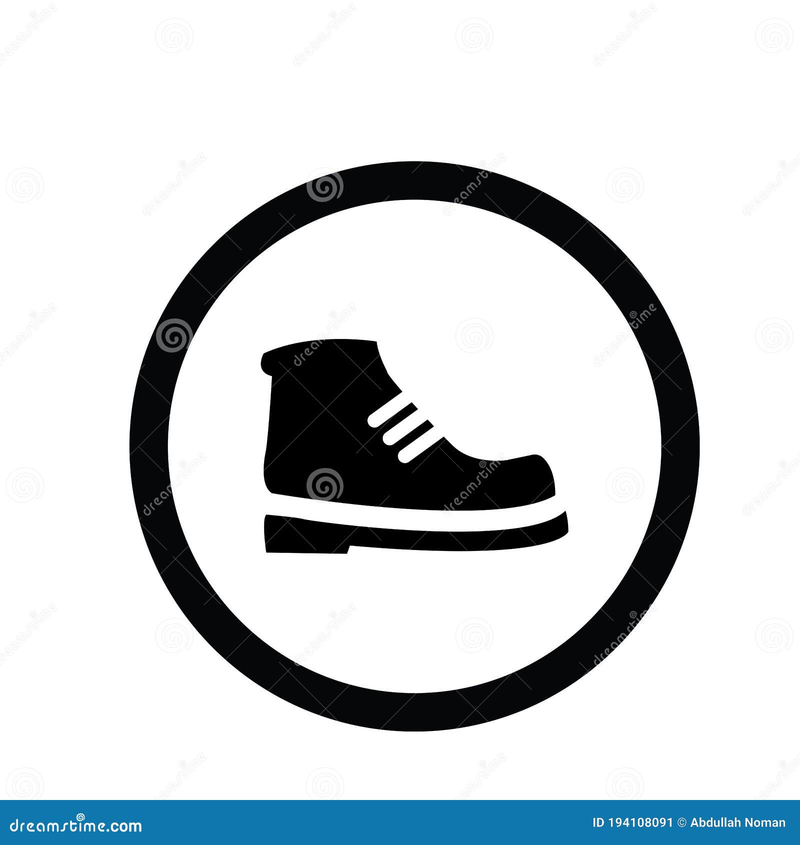 Men boot icon design stock vector. Illustration of elegant - 194108091