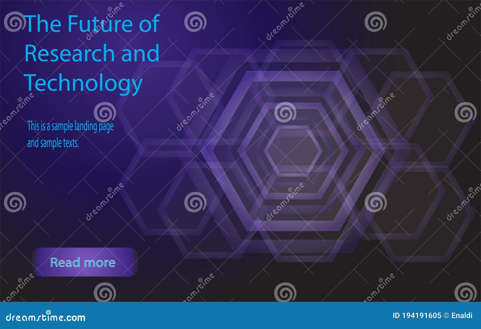 Abstract Futuristic Science and Technology Theme Stock Illustration ...