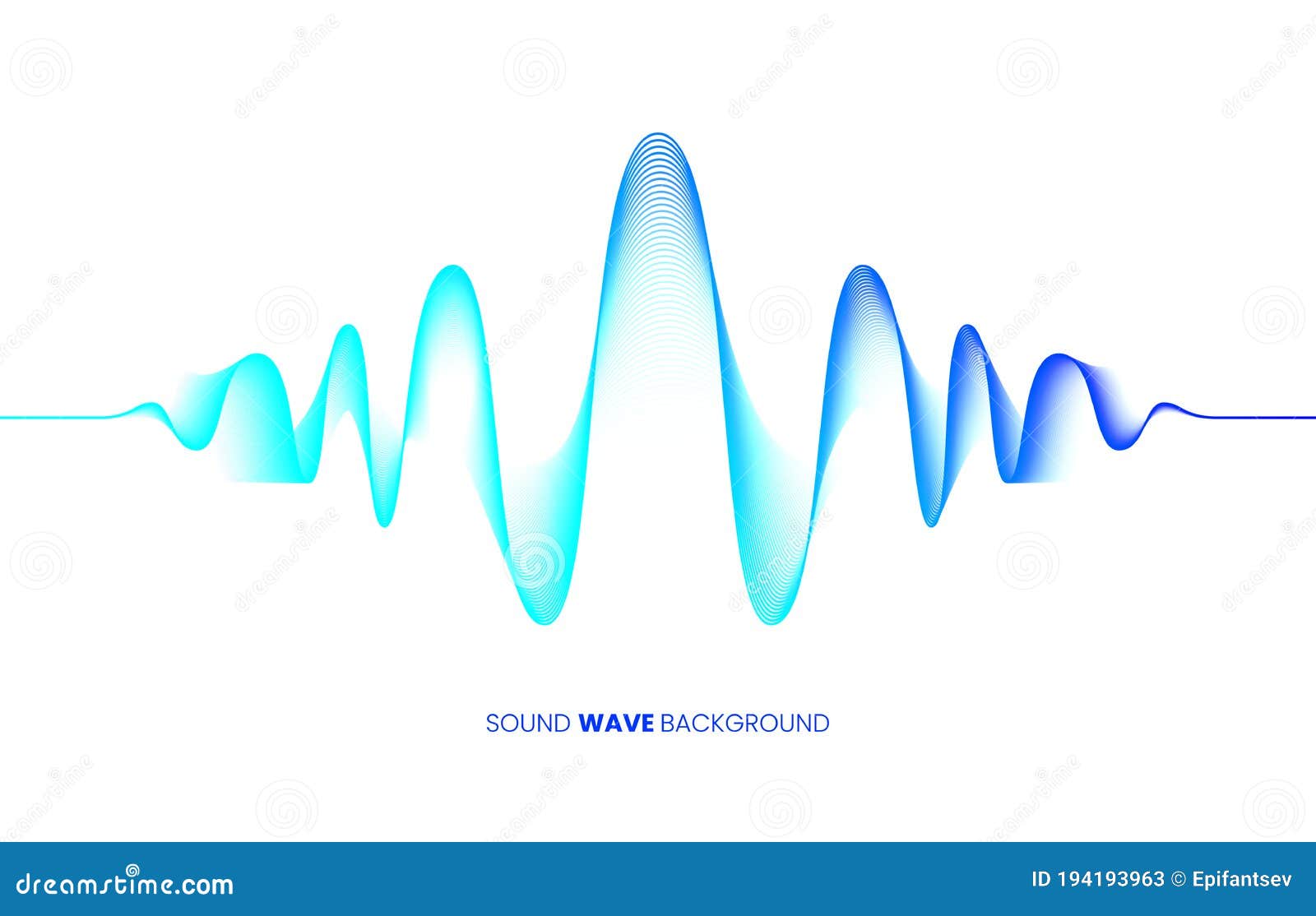 Vector Sound Waves Set On Black And White Background. Soundwave ...