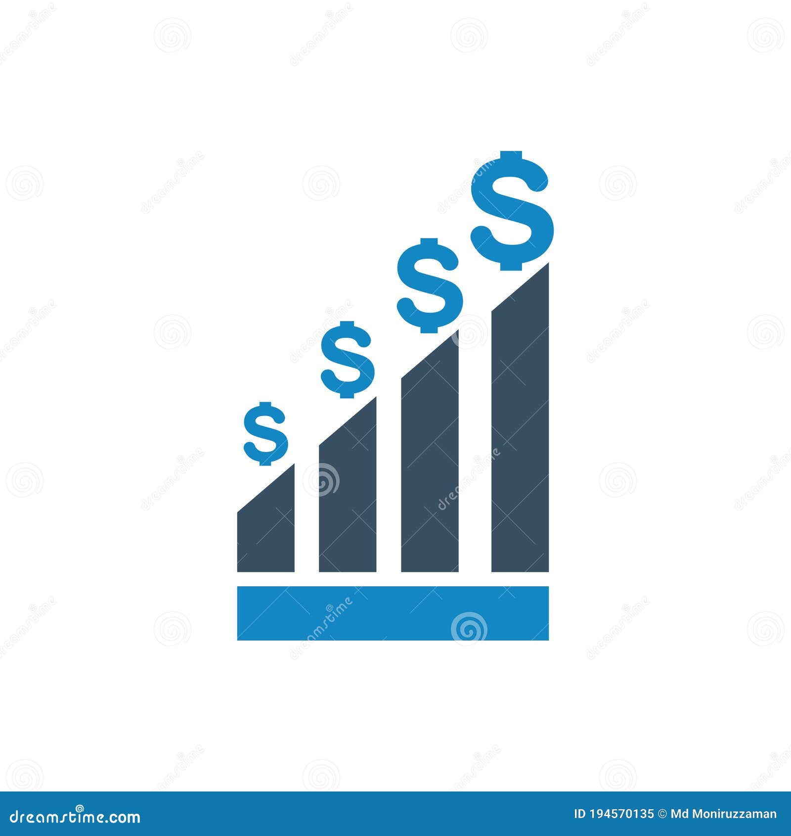 Growth Increase Icon Vector Illustration Stock Vector - Illustration of ...