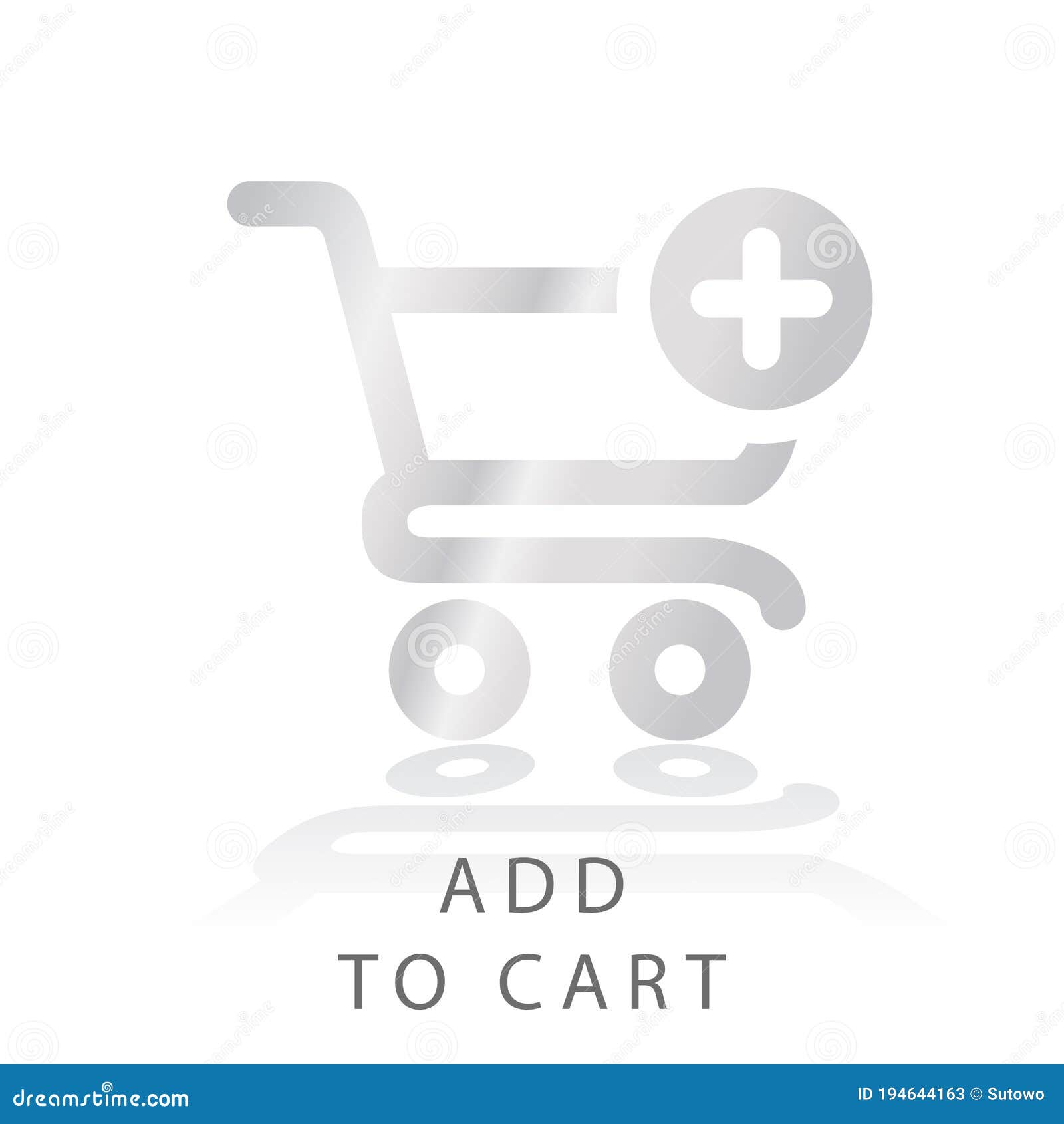 Add To Cart Icon. Simple Line Art Shopping Cart Trolley with Plus Sign ...