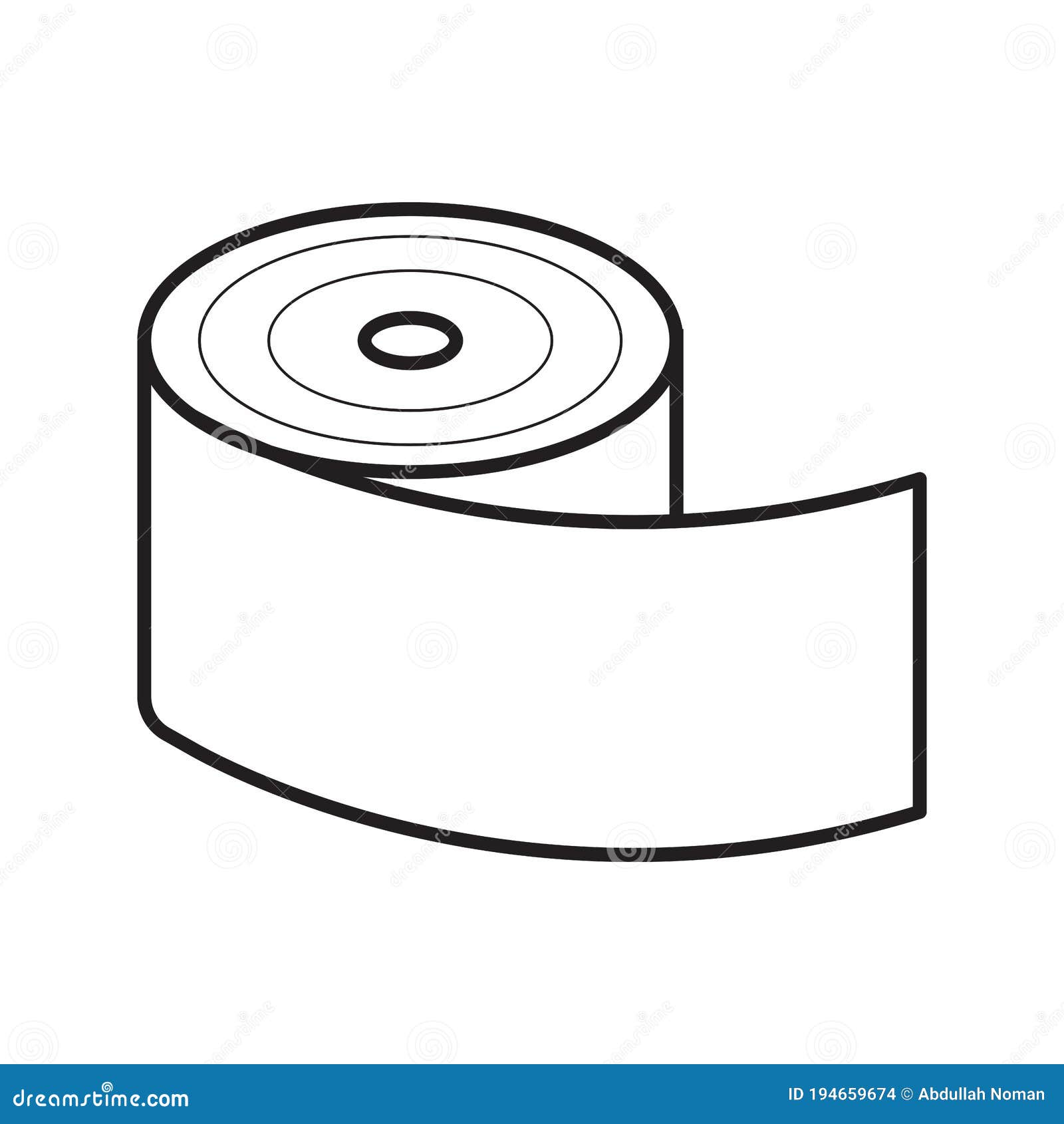 Paper roll icon design stock vector. Illustration of data - 194659674