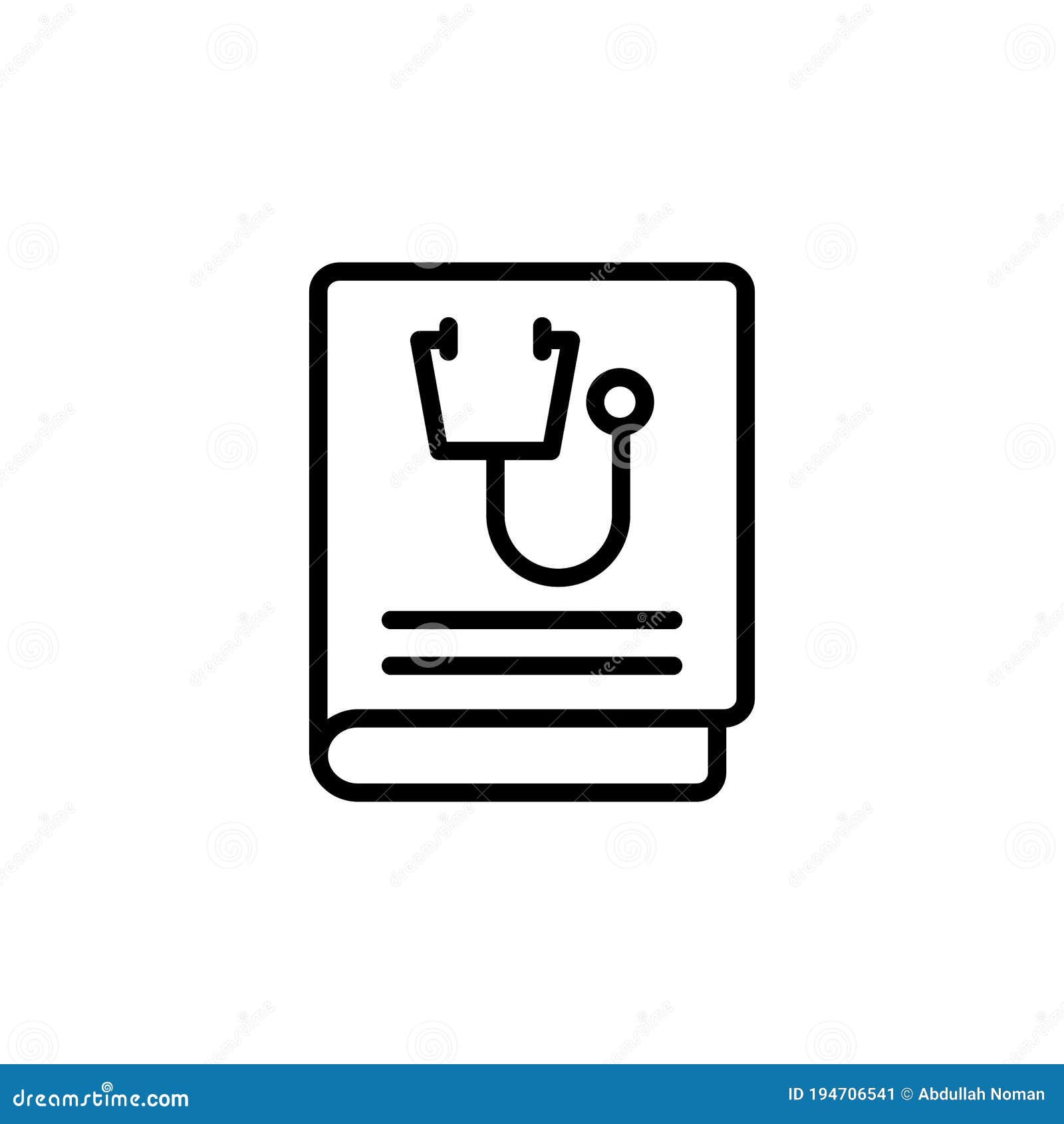 Medical book icon design stock vector. Illustration of care - 194706541