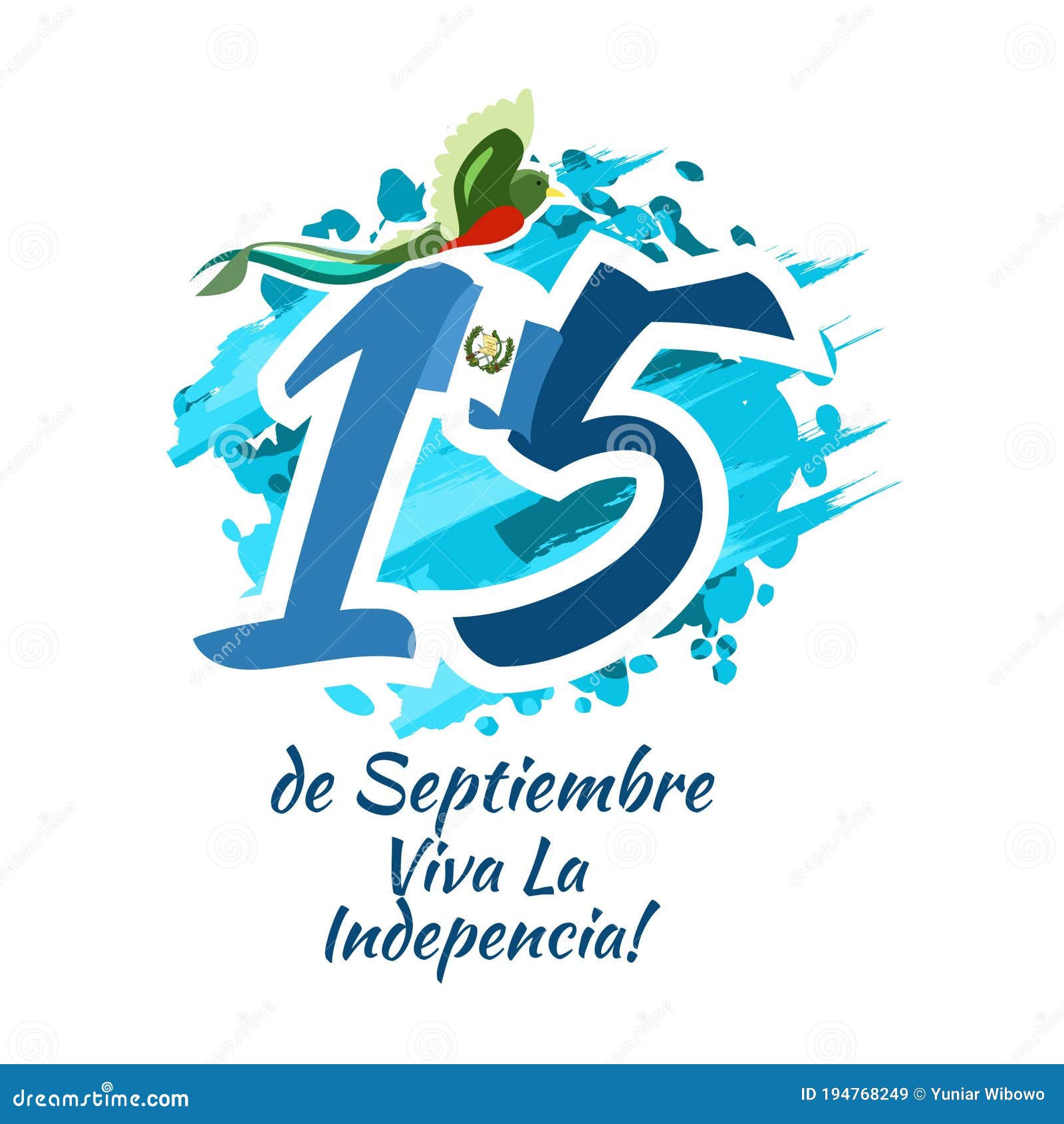 September 15, Independence Day of Guatemala Stock Vector - Illustration ...