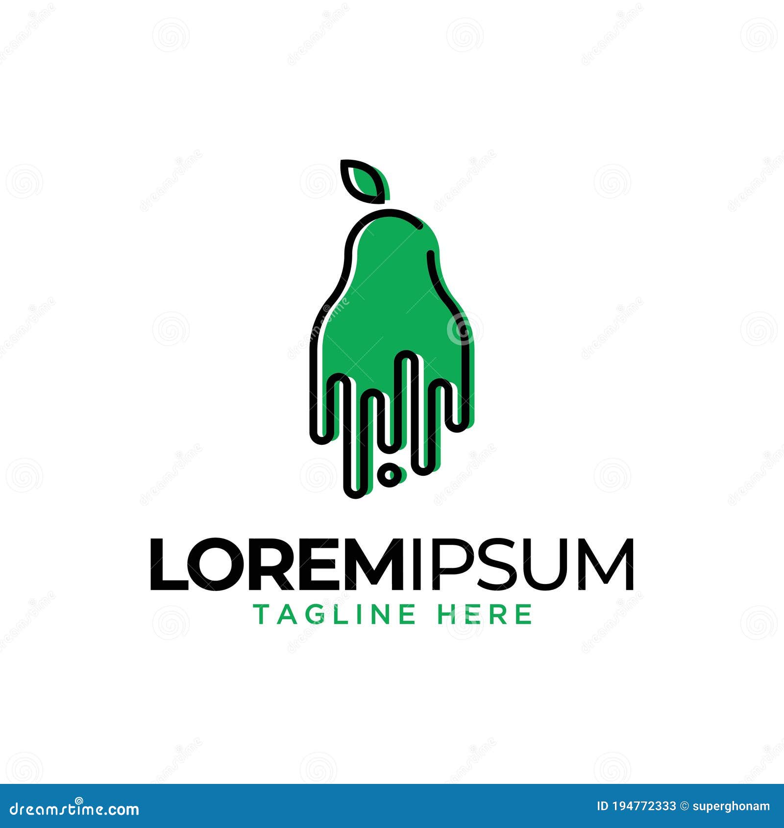 Creative Pear Logo Symbol .Pear Icon Design Template Stock Vector ...