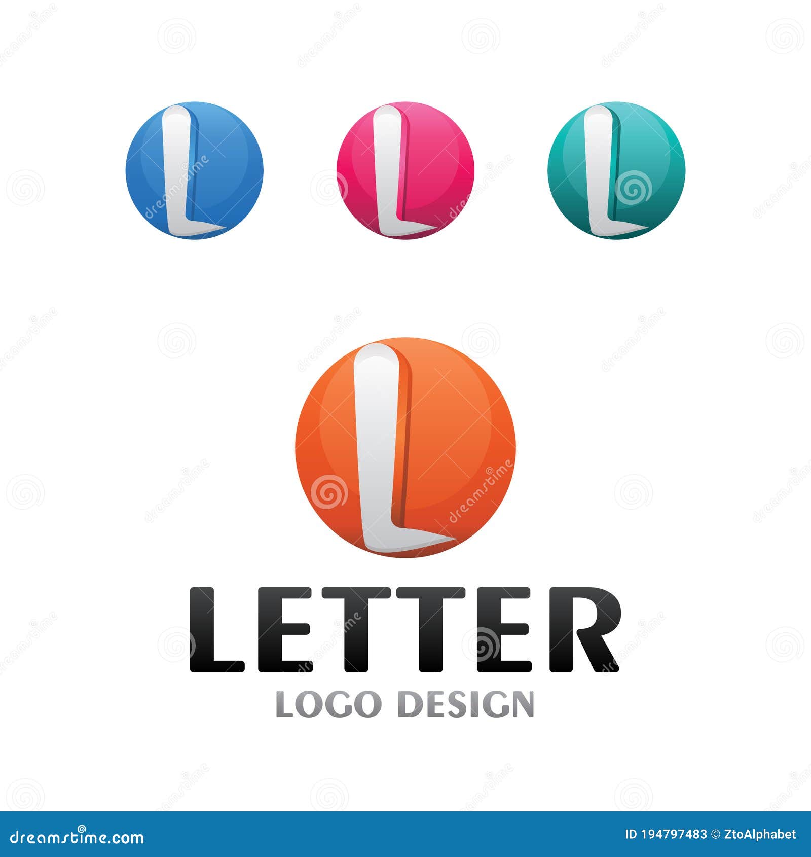 Sphere Letter L Logo Template Stock Vector - Illustration of ellipse ...