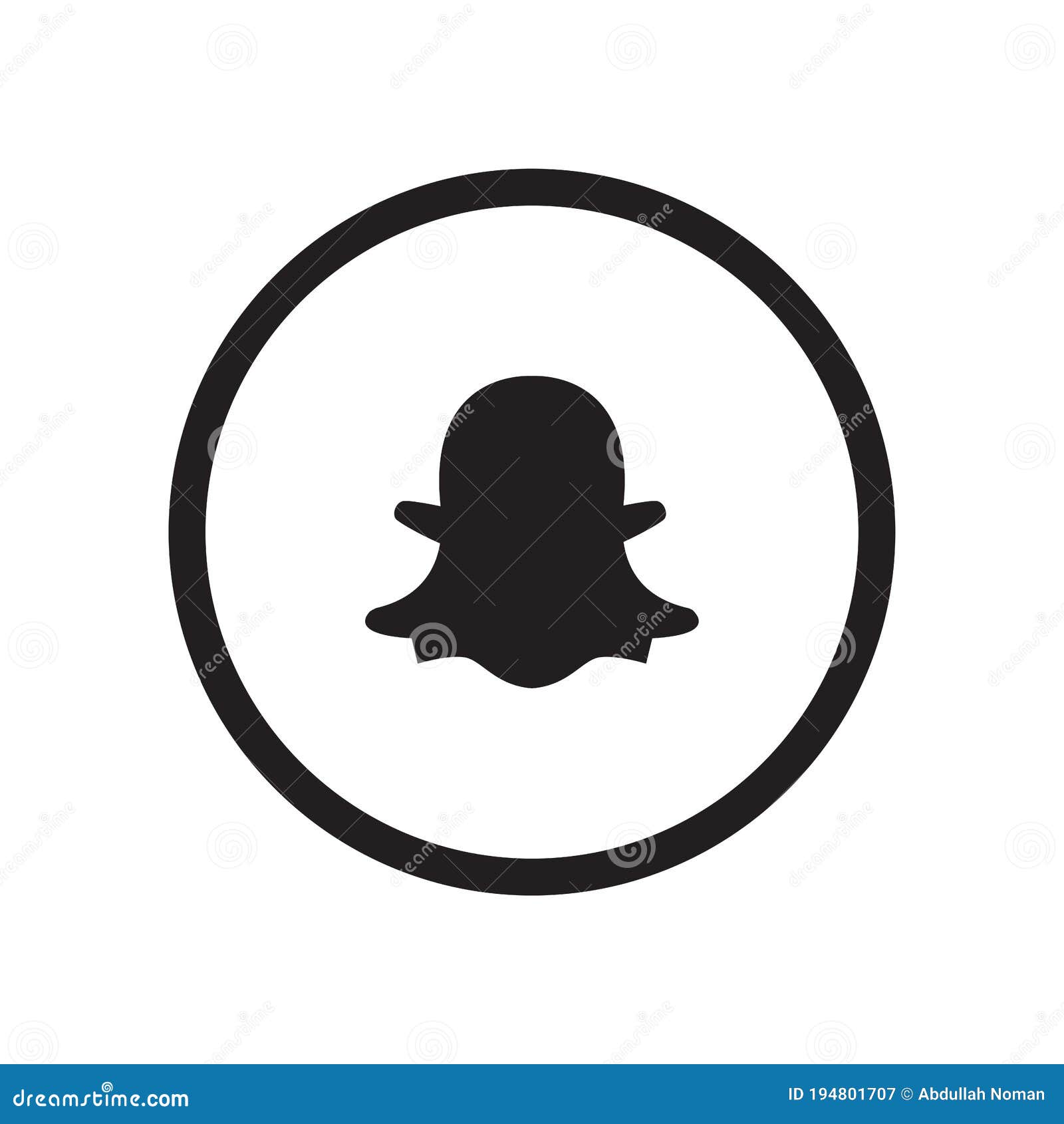 Snapchat icon editorial photography. Illustration of graphics - 194801707