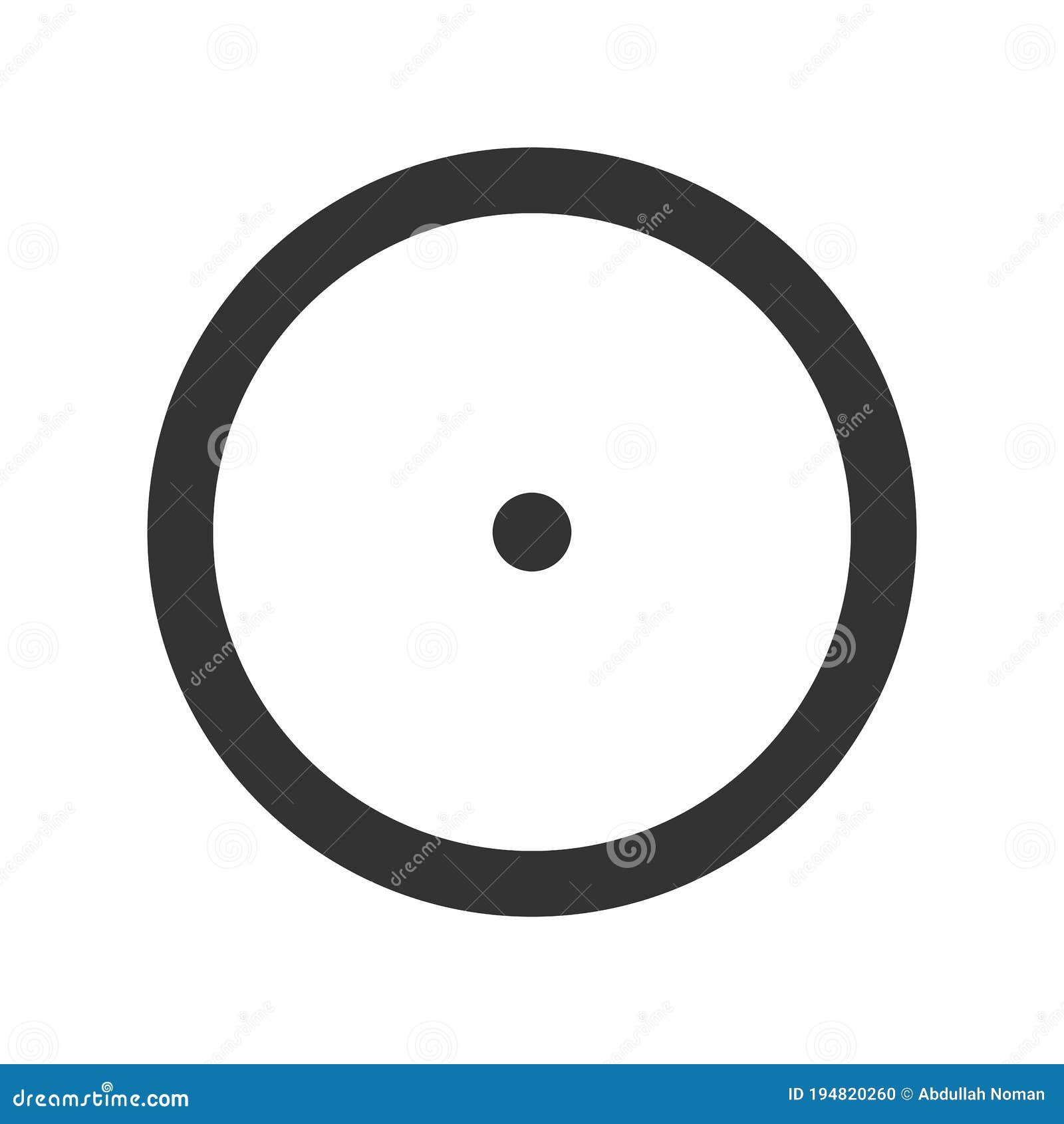 Full stop point icon stock vector. Illustration of record - 194820260