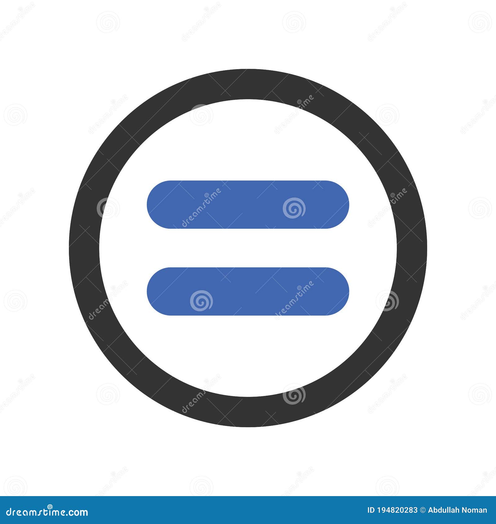 Equal icon design vector stock vector. Illustration of modern - 194820283