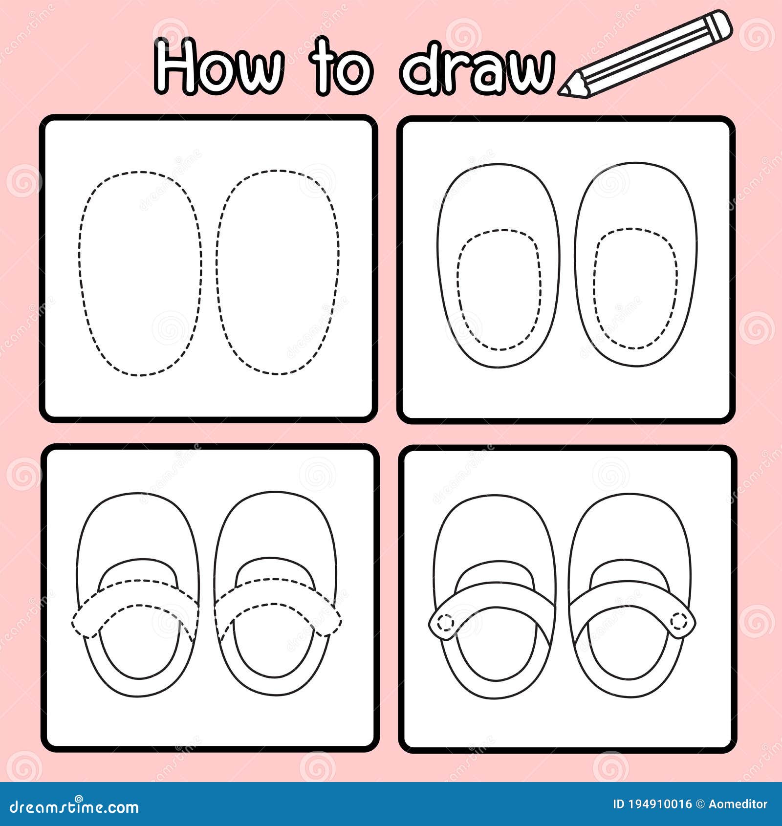 Illustrator of How To Draw Five Stock Vector - Illustration of draw ...